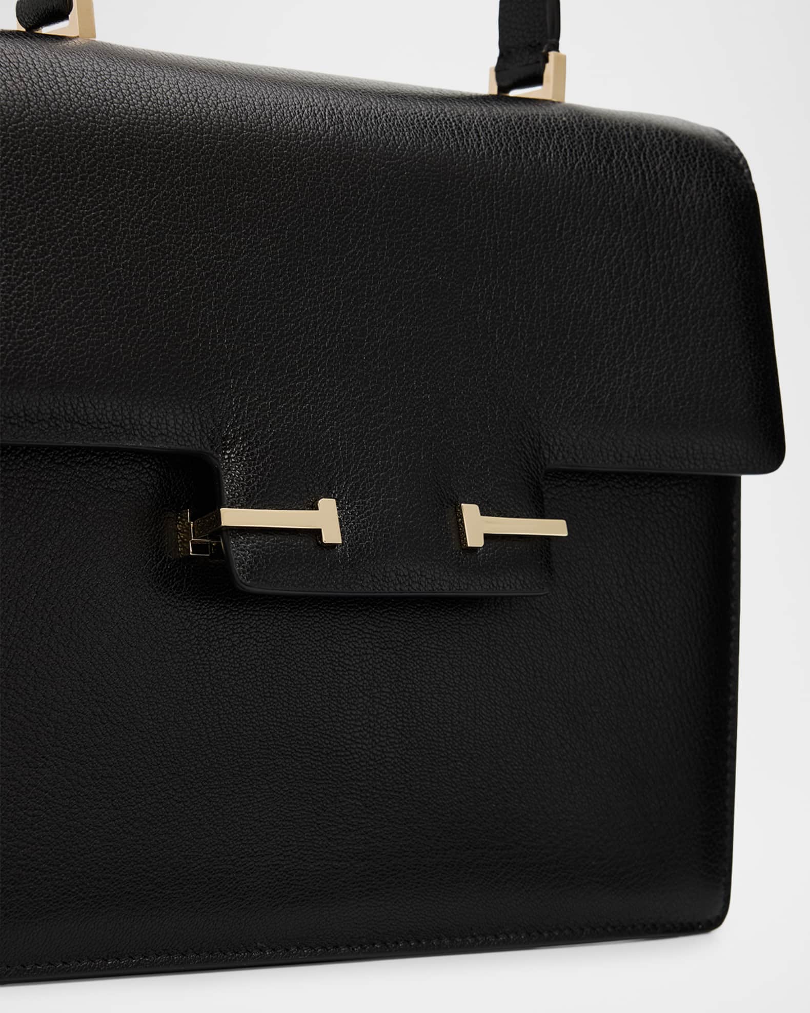 TOM FORD Aube Small Leather Top-Handle Bag | Neiman Marcus
