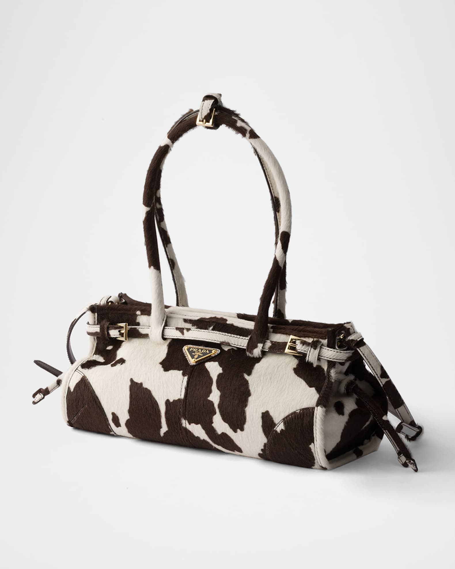 Prada Prada Bonnie Medium Printed Pony Hair Handbag | Neiman Marcus
