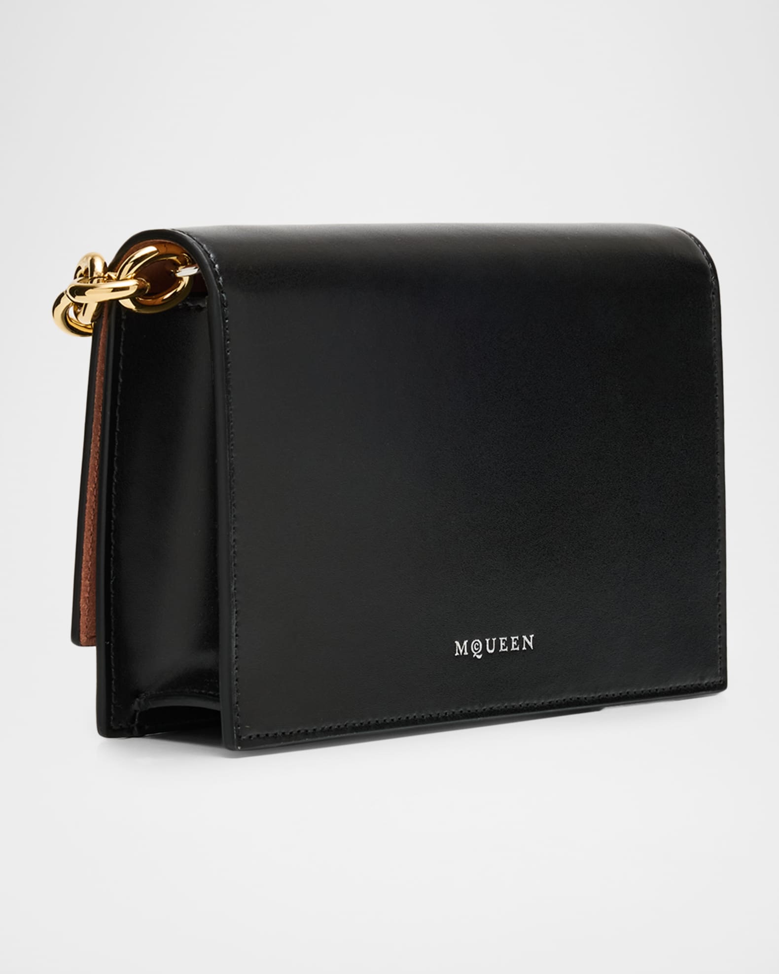 McQueen Small Chain-Embellished Skull Shoulder Bag | Neiman Marcus