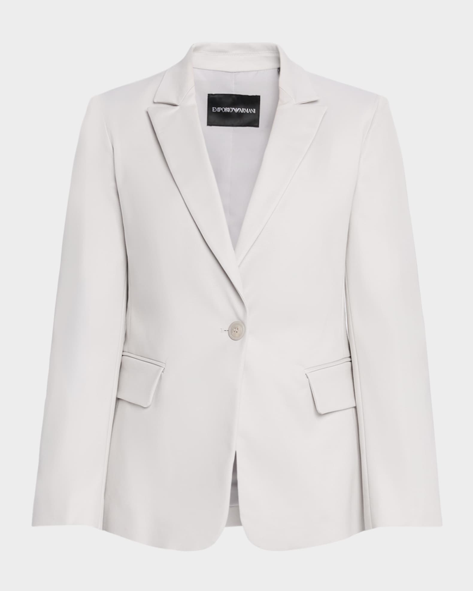 Emporio Armani Cotton Couture Single-Button Blazer | Neiman Marcus