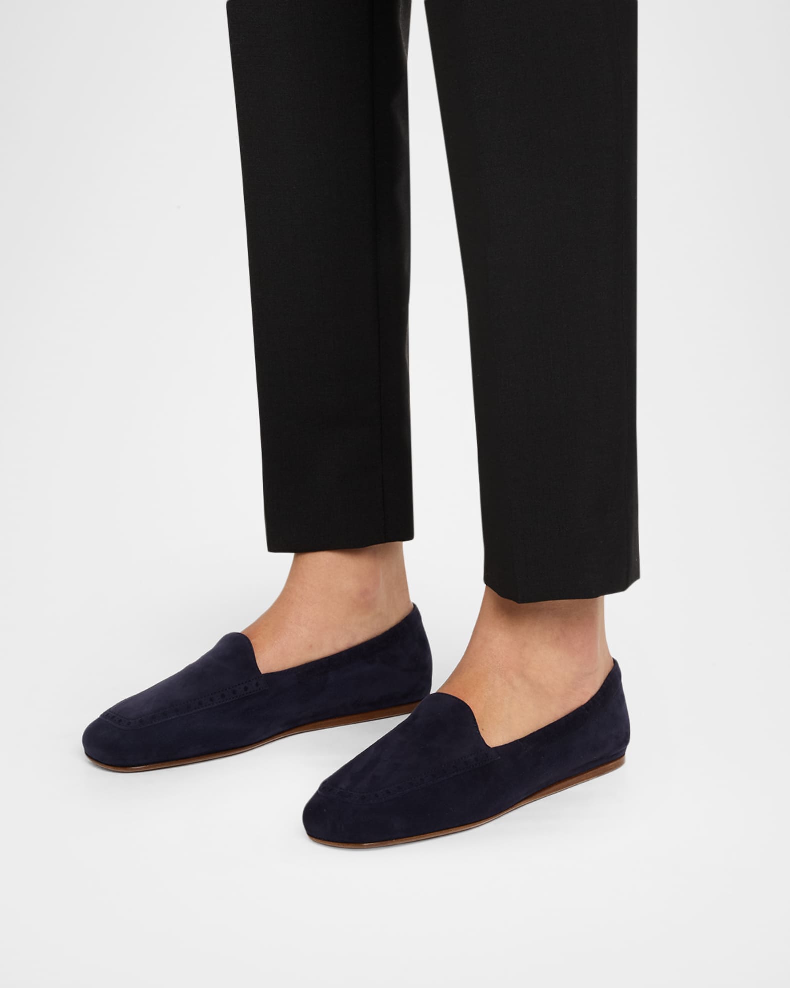 Rika Brogue Leather Loafers | Neiman Marcus