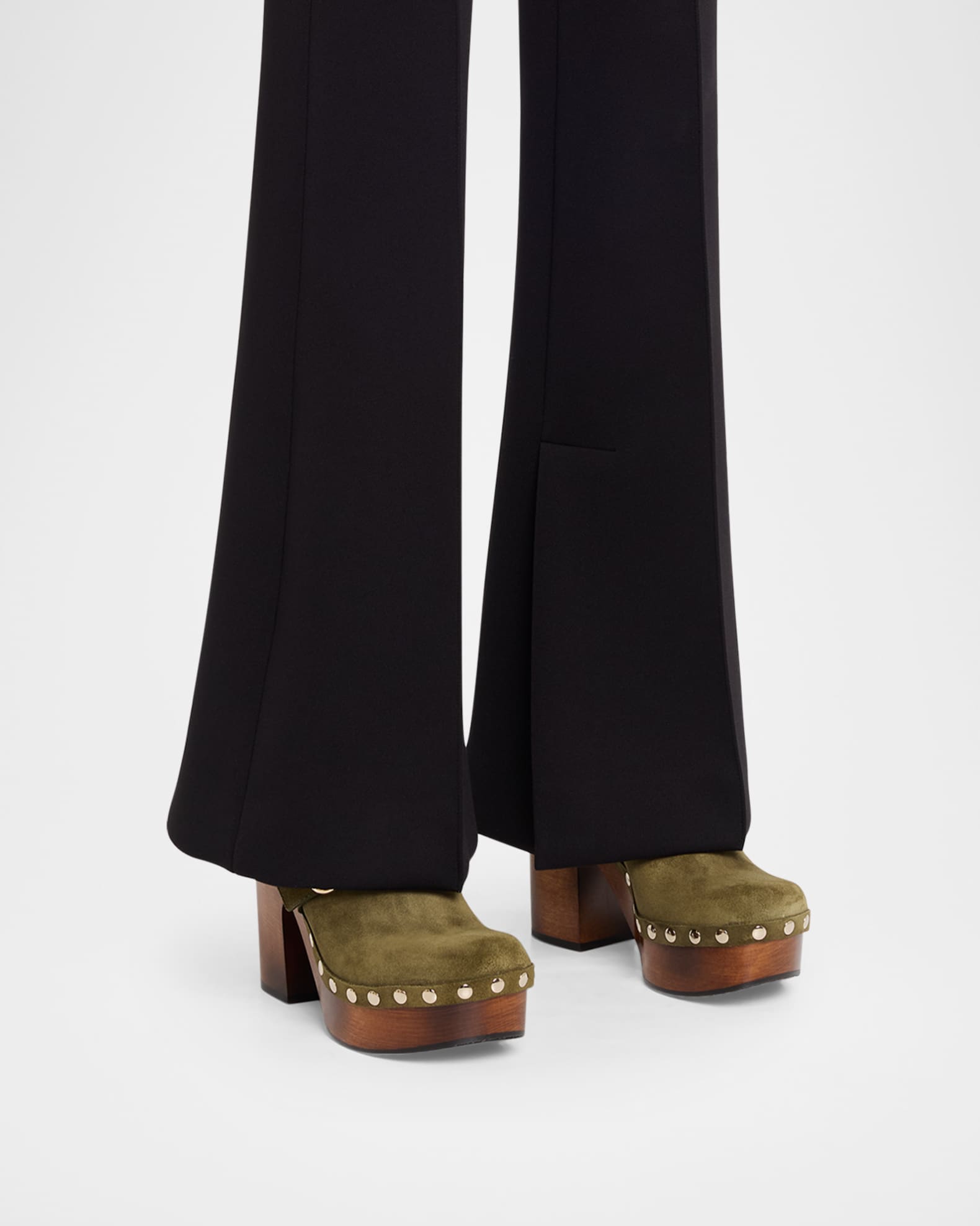 Gucci Marmont GG Suede Platform Clogs | Neiman Marcus