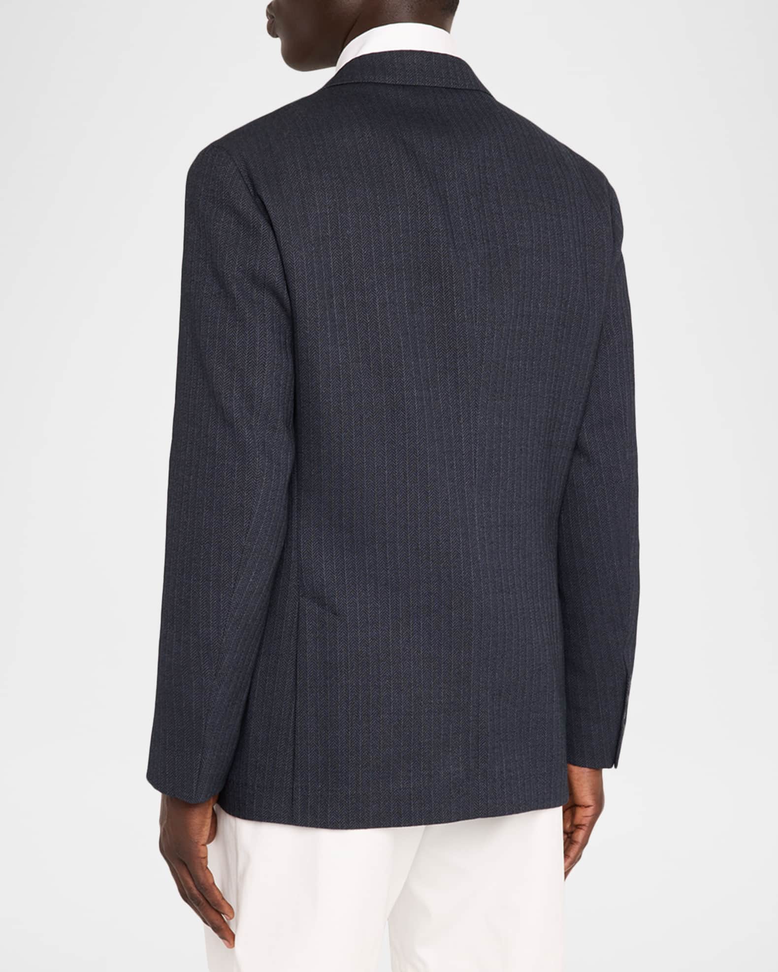 Brunello Cucinelli Men's Wool-Blend Single-Breasted Chevron Jacket ...