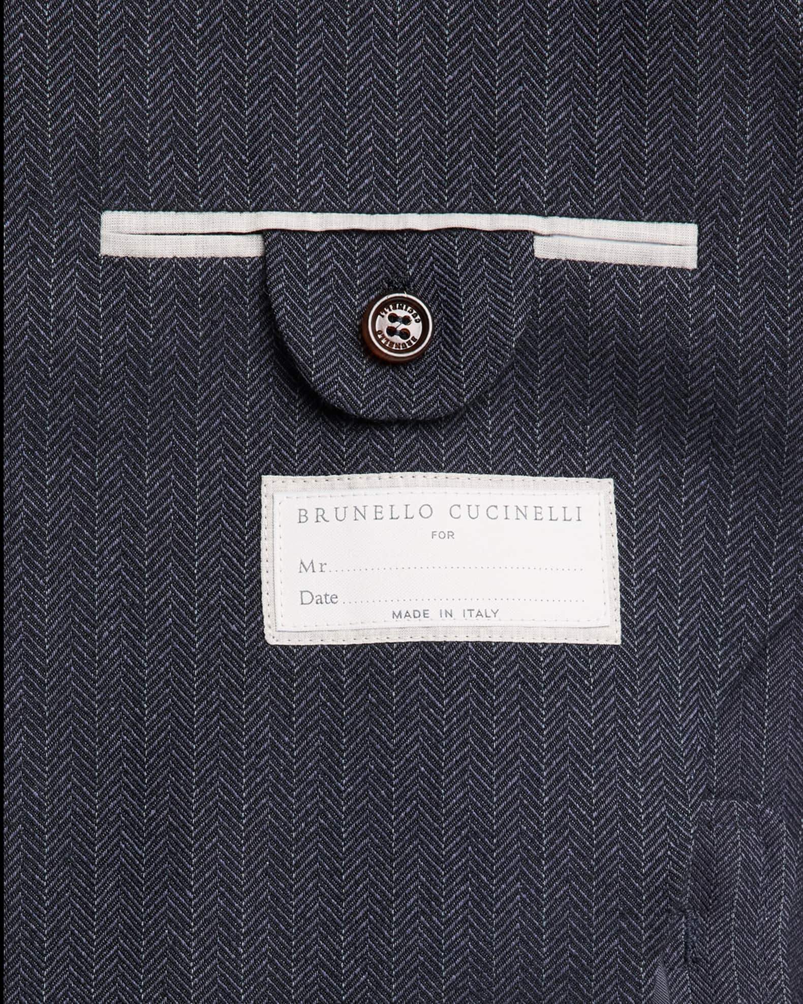 Brunello Cucinelli Men's Wool-Blend Single-Breasted Chevron Jacket ...
