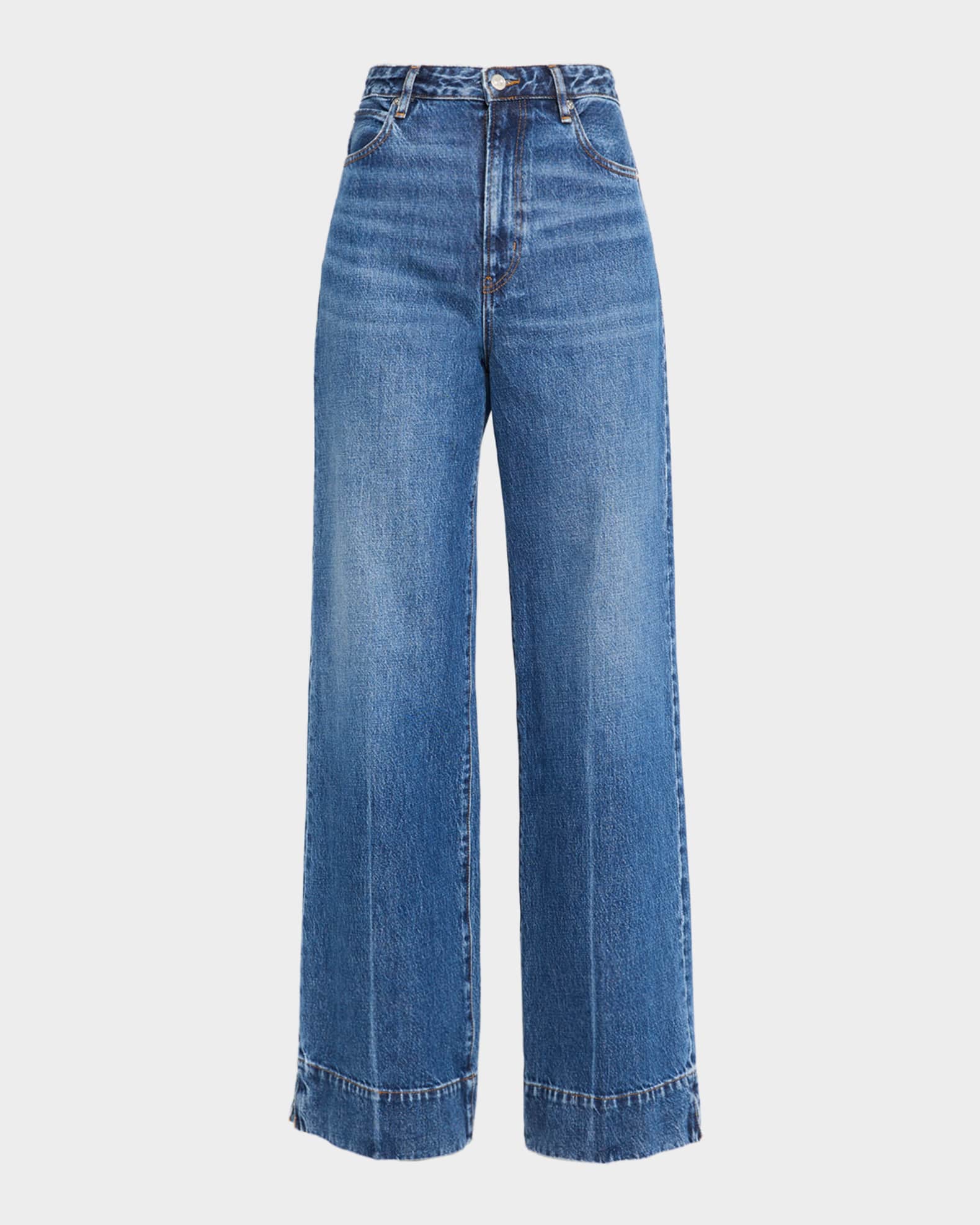 FRAME The Slice Flare Jeans | Neiman Marcus