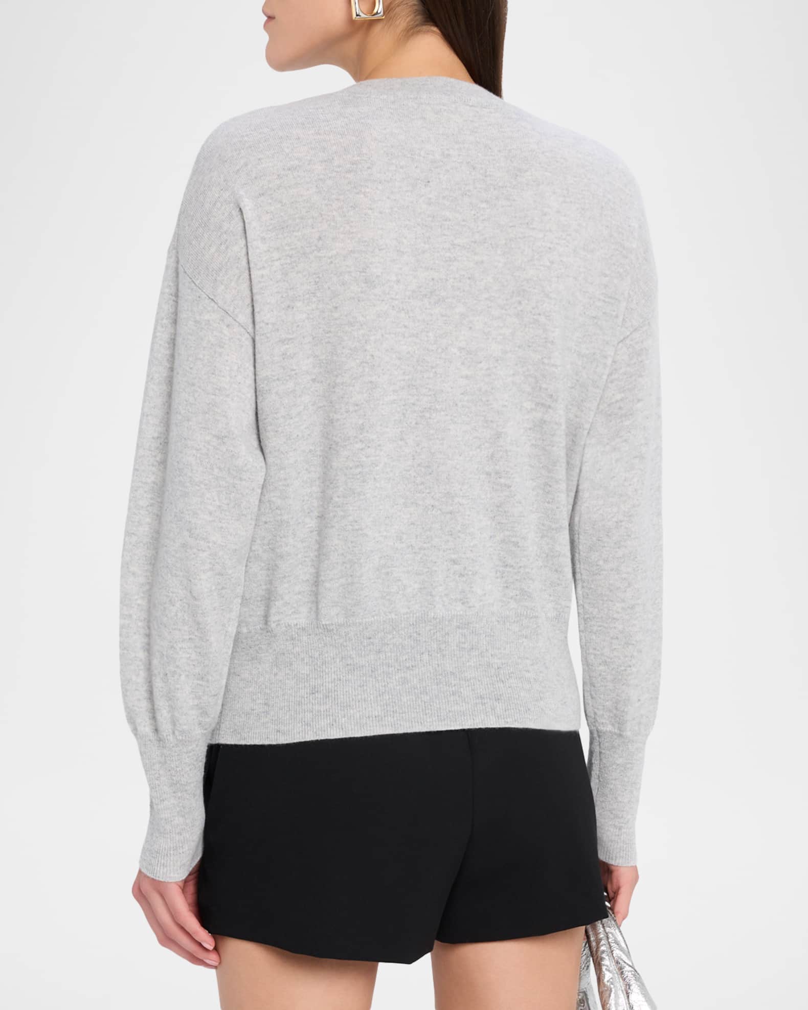 Autumn Cashmere Crystal-Embellished Cashmere Sweater | Neiman Marcus