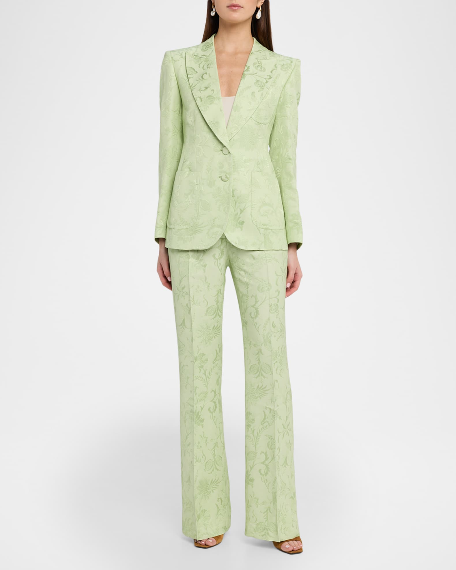 Etro Floral Single-Breasted Jacquard Jacket | Neiman Marcus