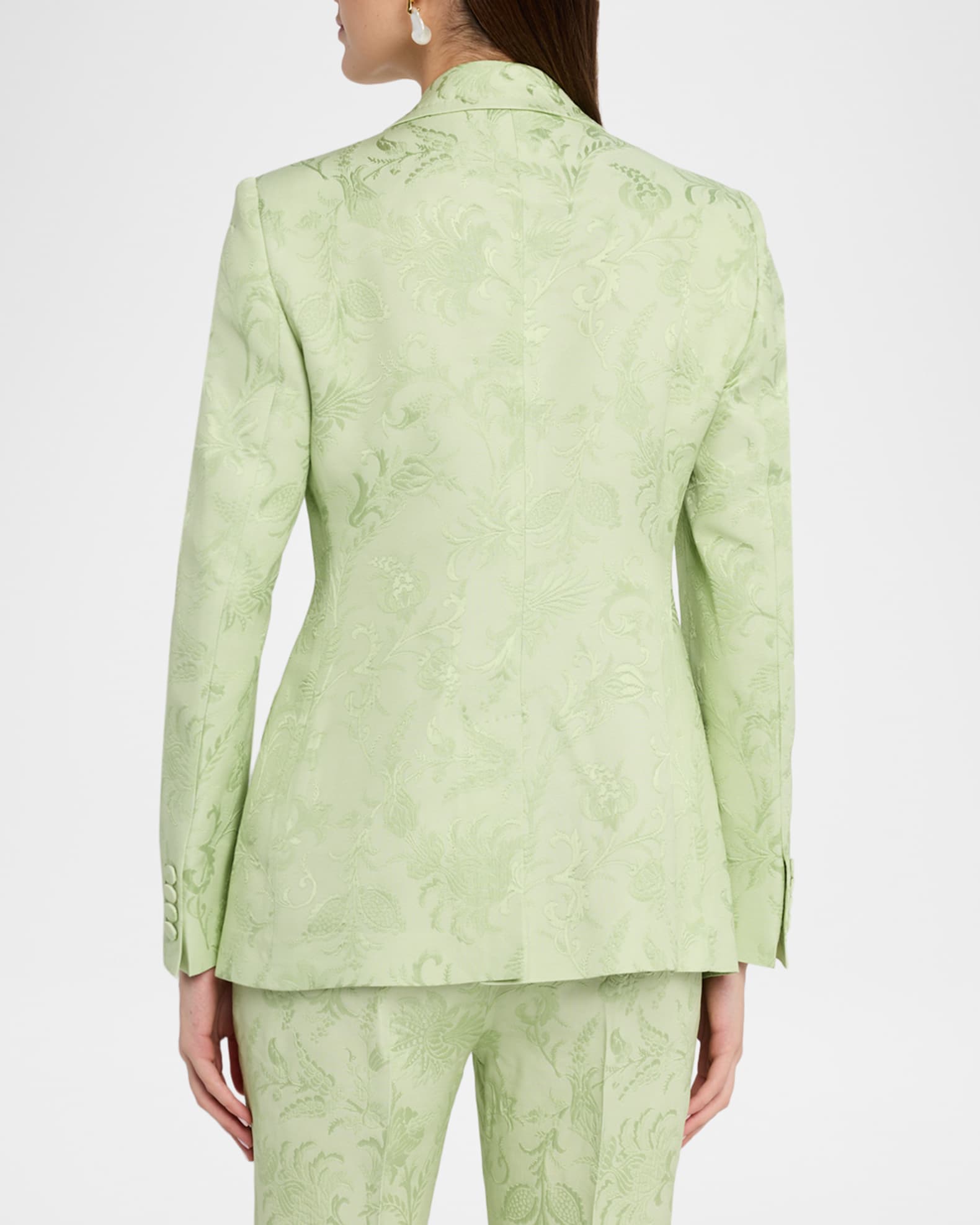 Etro Floral Single-Breasted Jacquard Jacket | Neiman Marcus