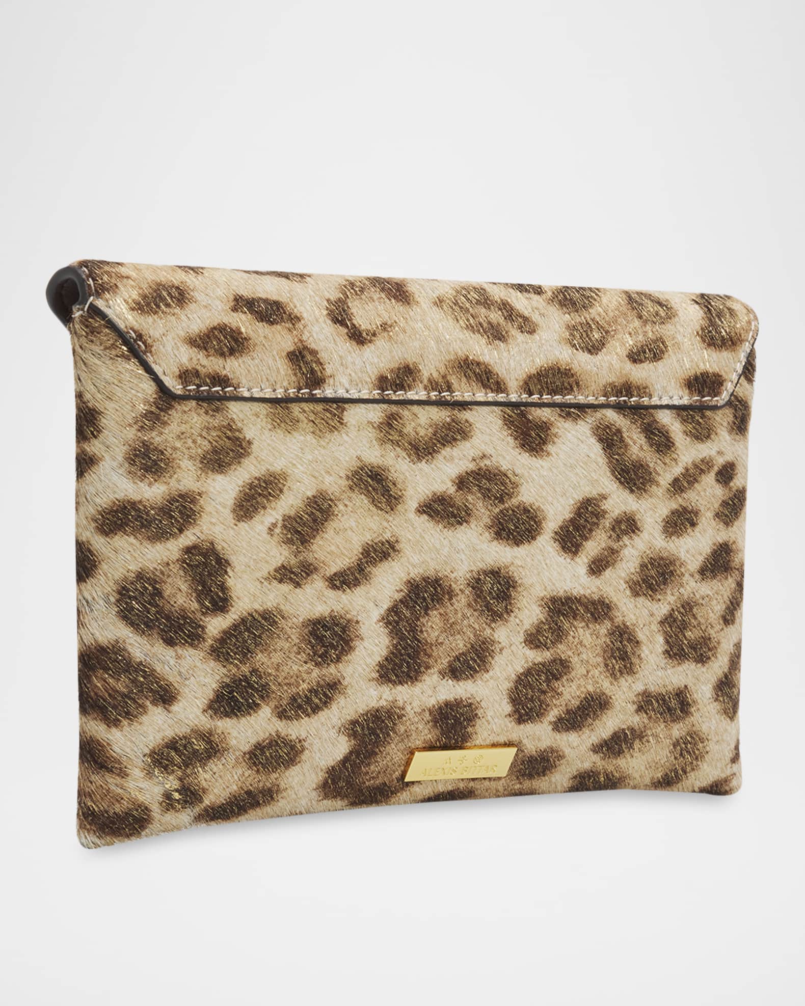 Alexis Bittar Leopard-Print Calf Hair Envelope Clutch Bag | Neiman Marcus