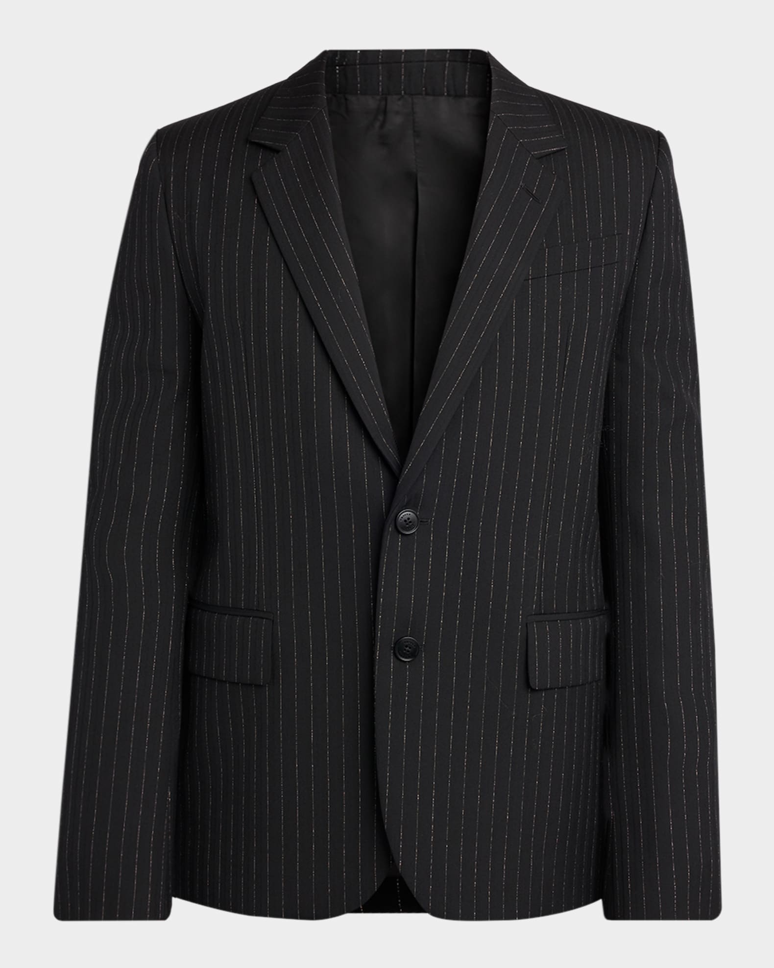 McQueen Men's Metallic Hairline Stripe Single-Breasted Sport Coat ...