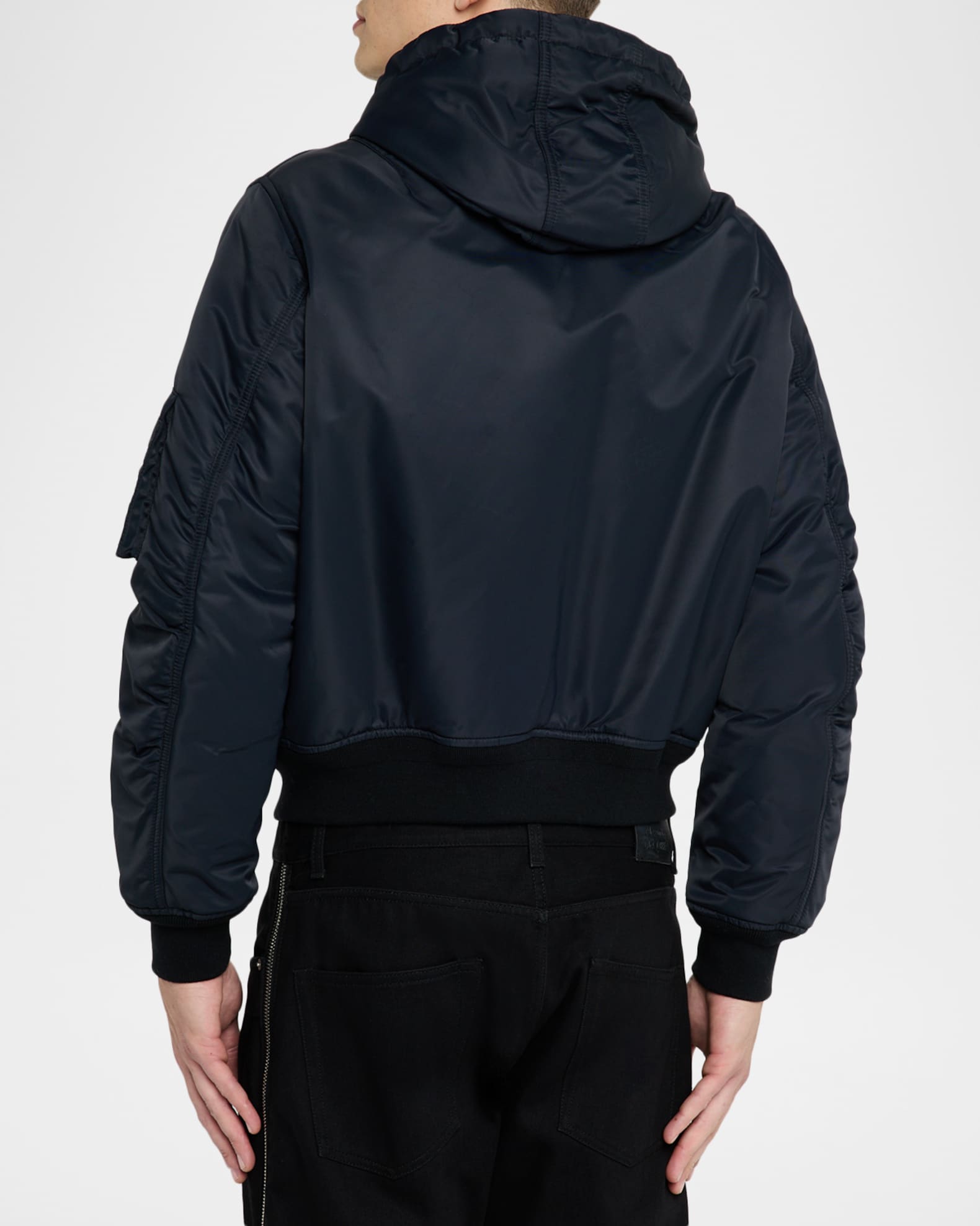 McQueen Men's Hooded Nylon Jacket | Neiman Marcus