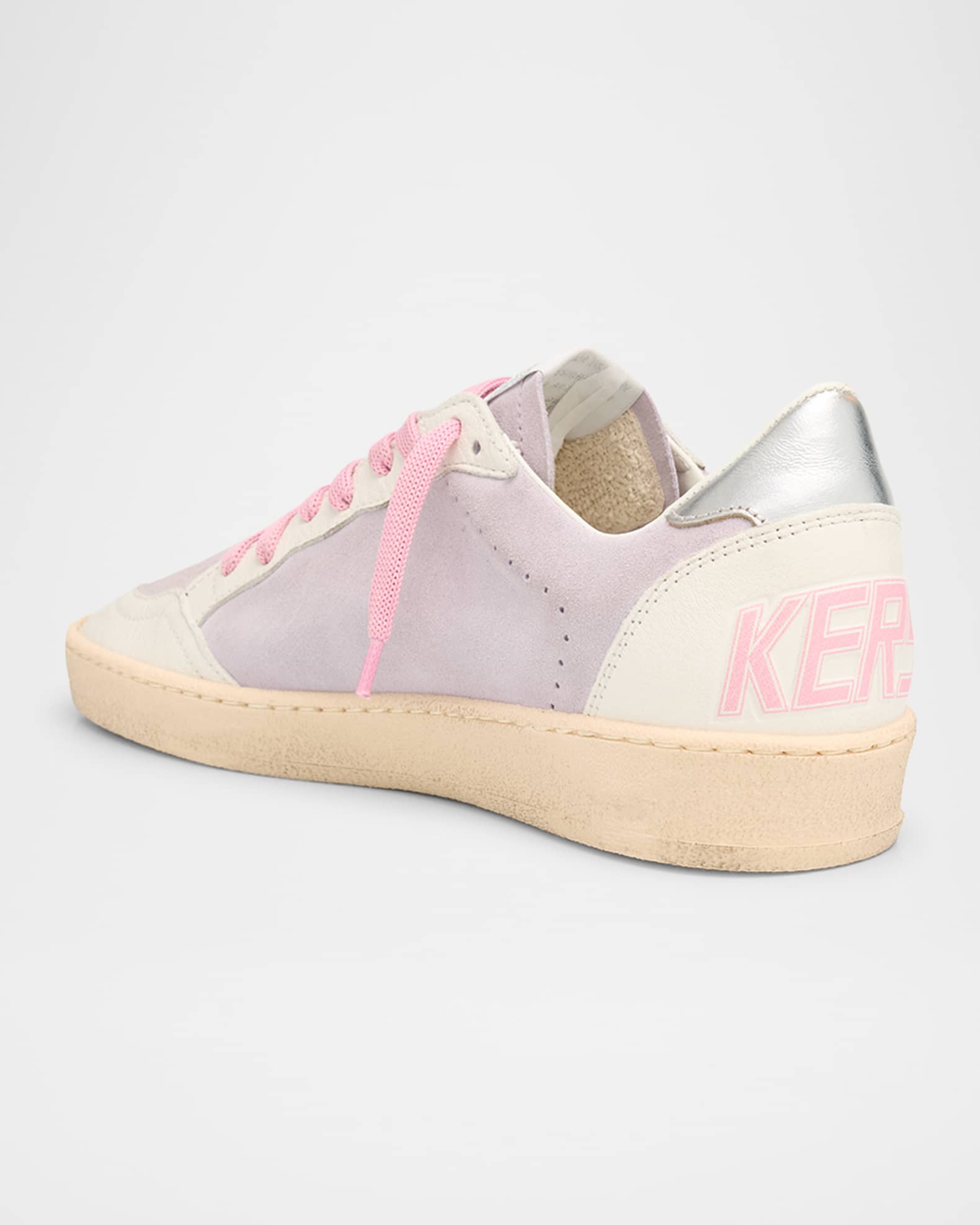 Golden Goose Ball Star Leather Glitter Low-Top Sneakers | Neiman Marcus