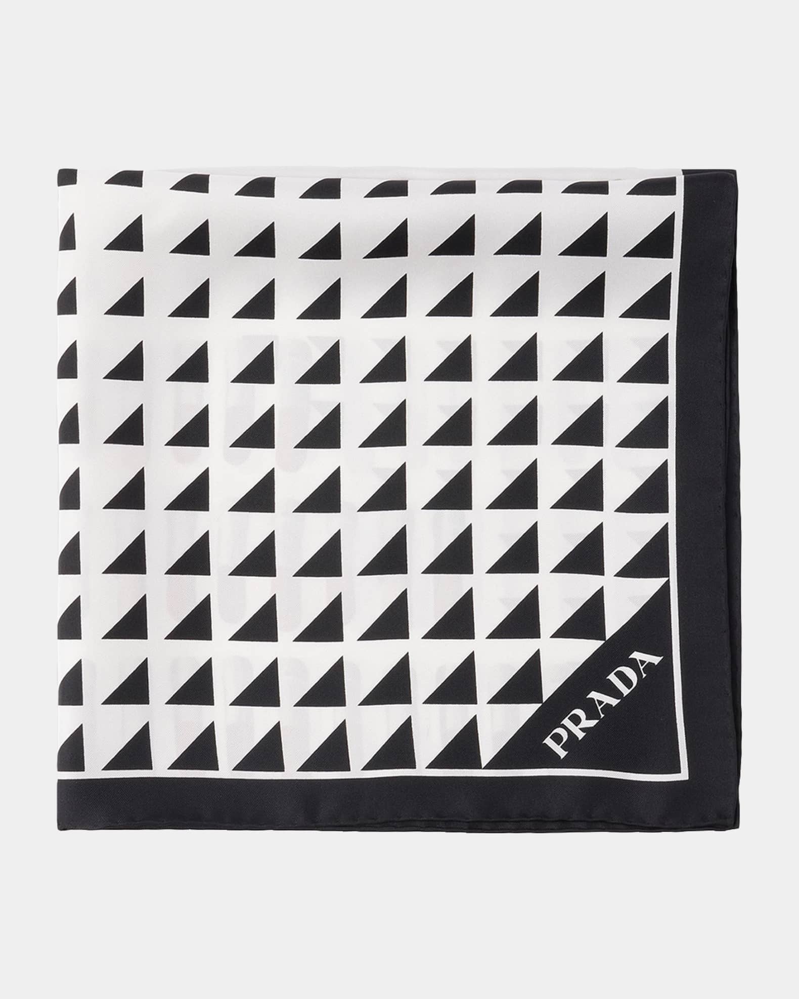 Prada Printed Silk Twill Scarf | Neiman Marcus