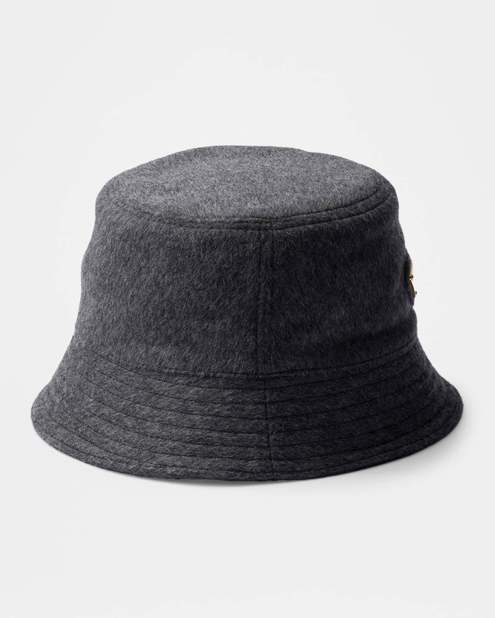 Prada Loden Wool Bucket Hat | Neiman Marcus