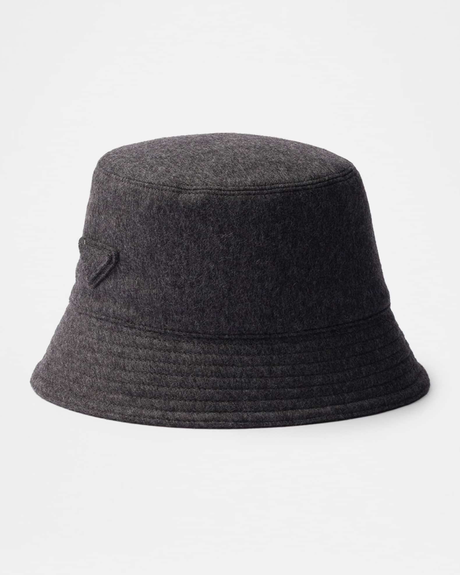Prada Loden Wool Bucket Hat | Neiman Marcus