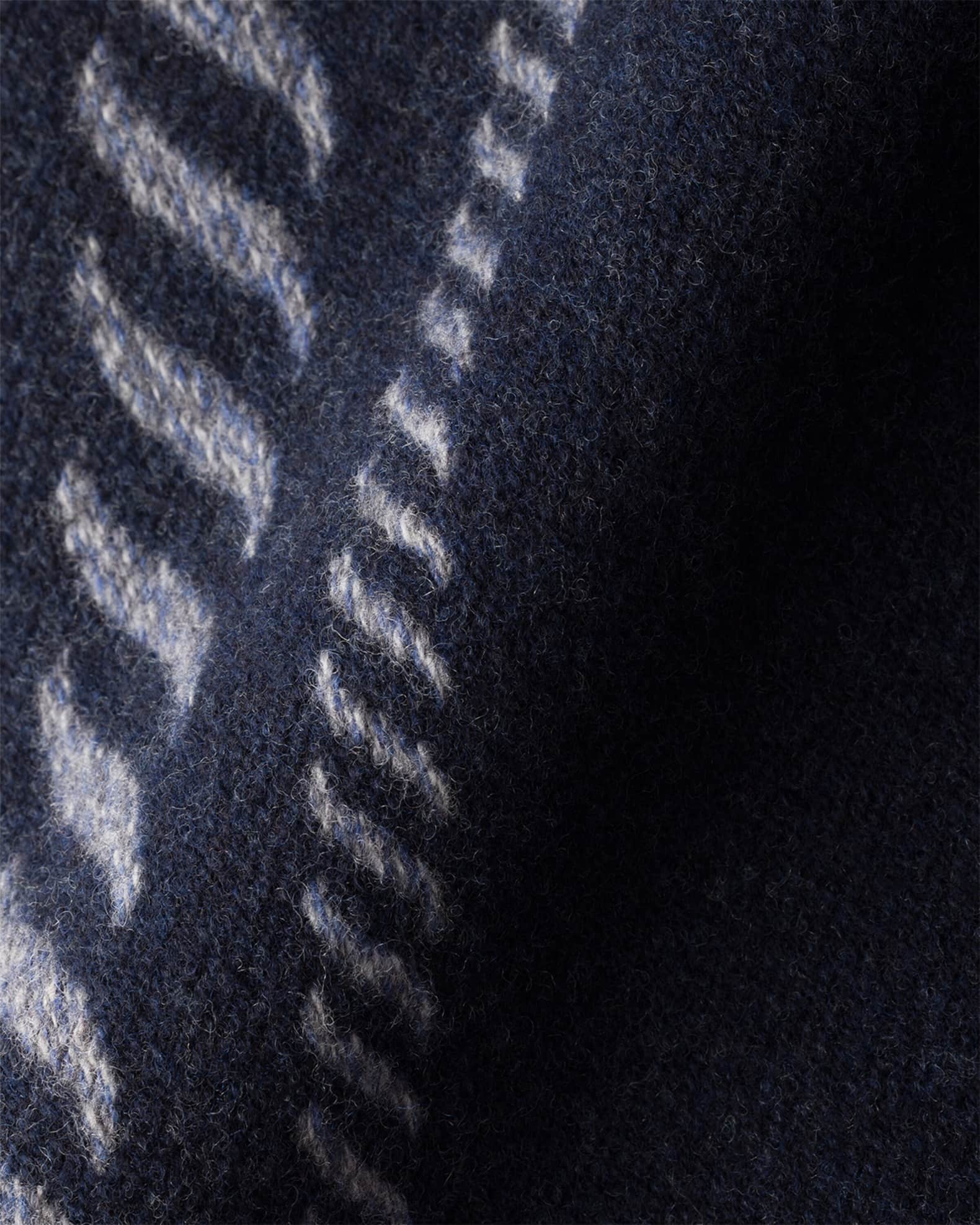 Prada Men's Wool and Cashmere Scarf | Neiman Marcus