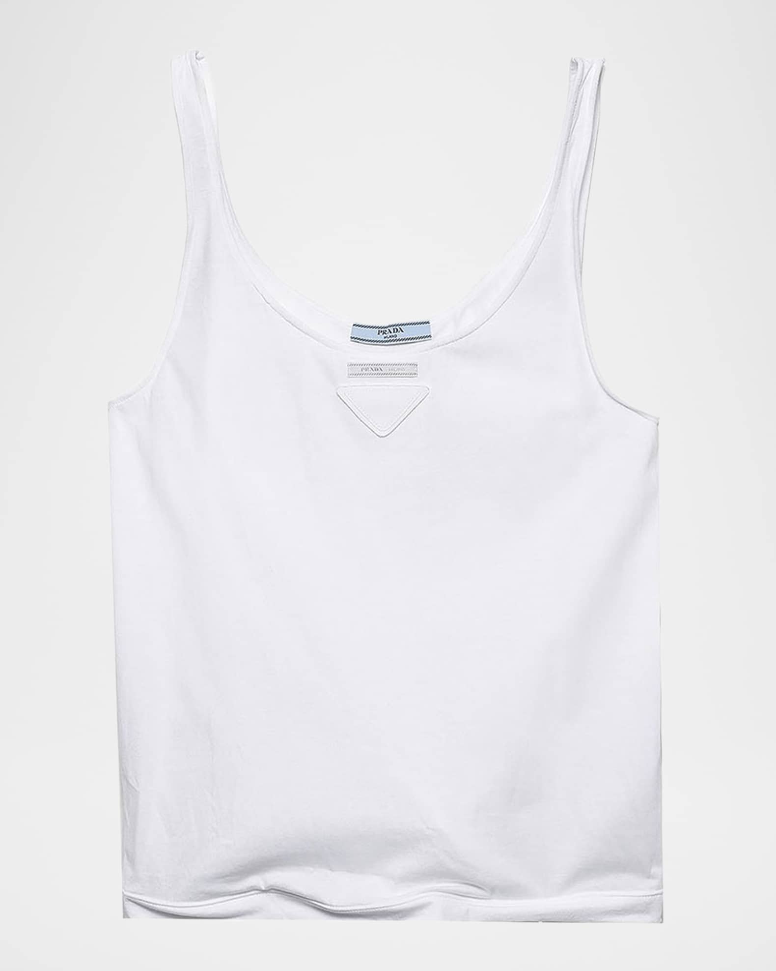 Prada Sculptable Jersey Tank Top | Neiman Marcus