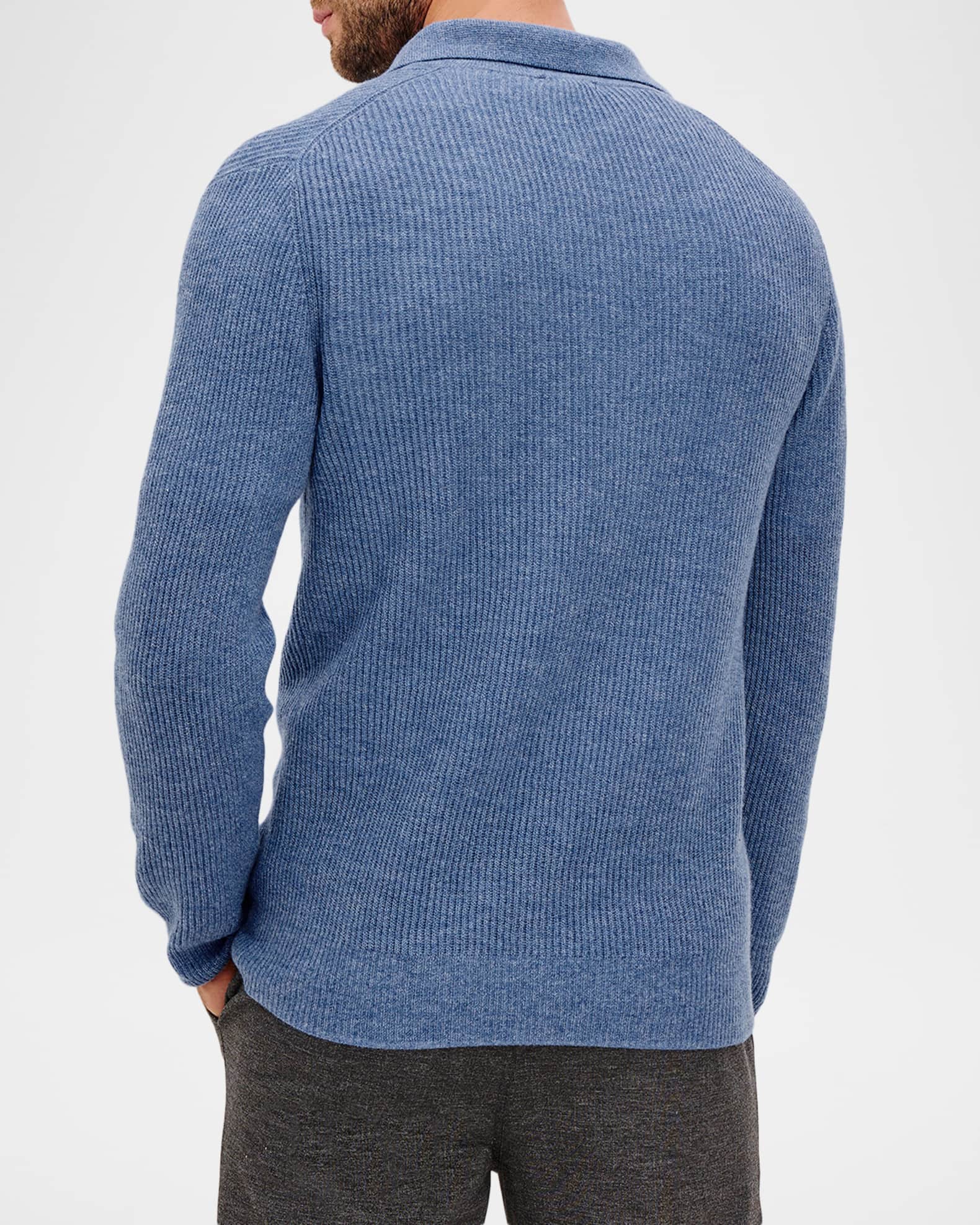Rails Men's Monty Wool Rib Quarter-Zip Sweater | Neiman Marcus