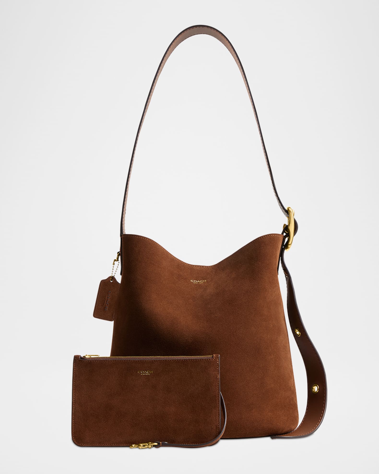 Coach Bleecker Suede Bucket Bag | Neiman Marcus
