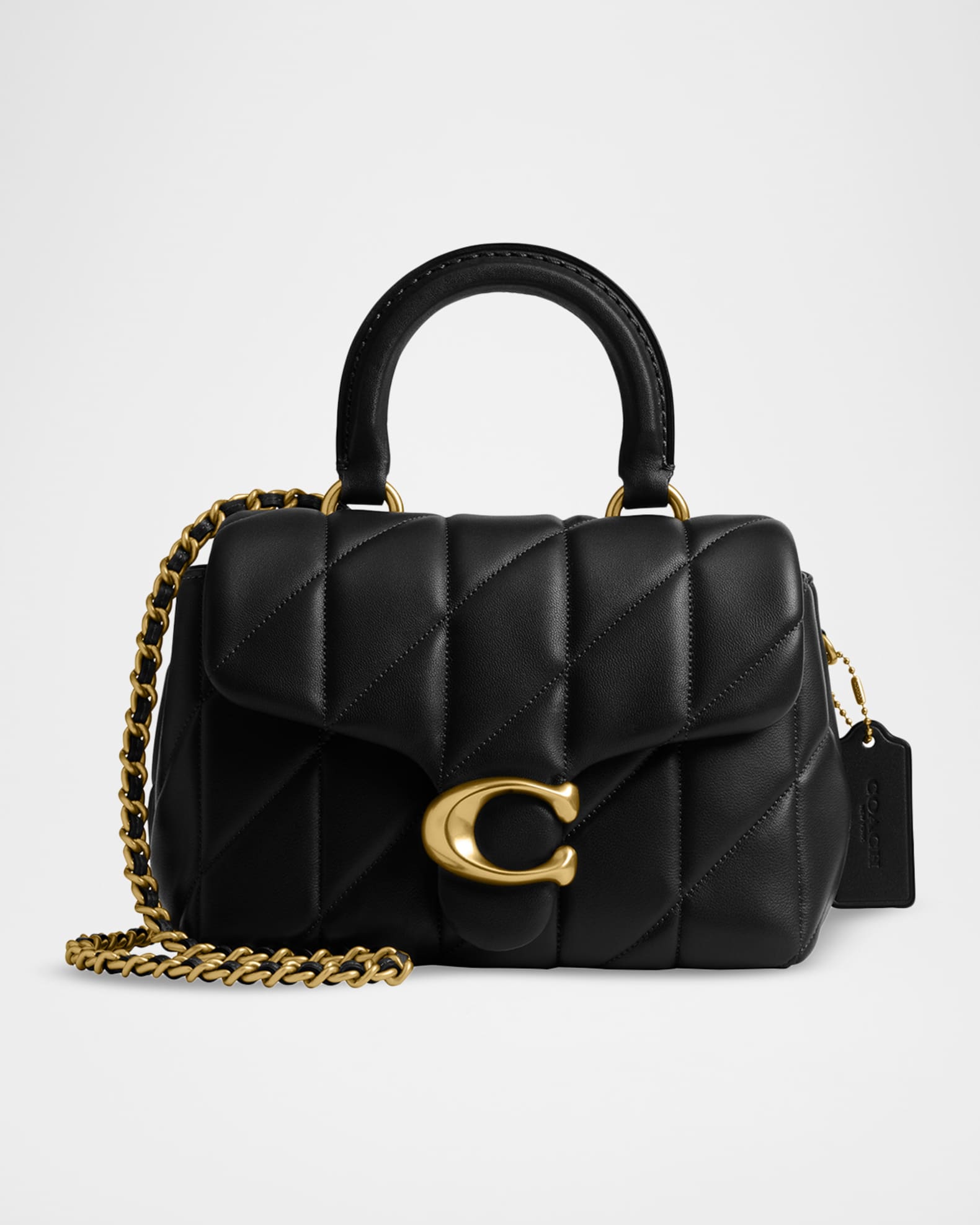 Coach Tabby Quilted Leather Top-Handle Bag | Neiman Marcus
