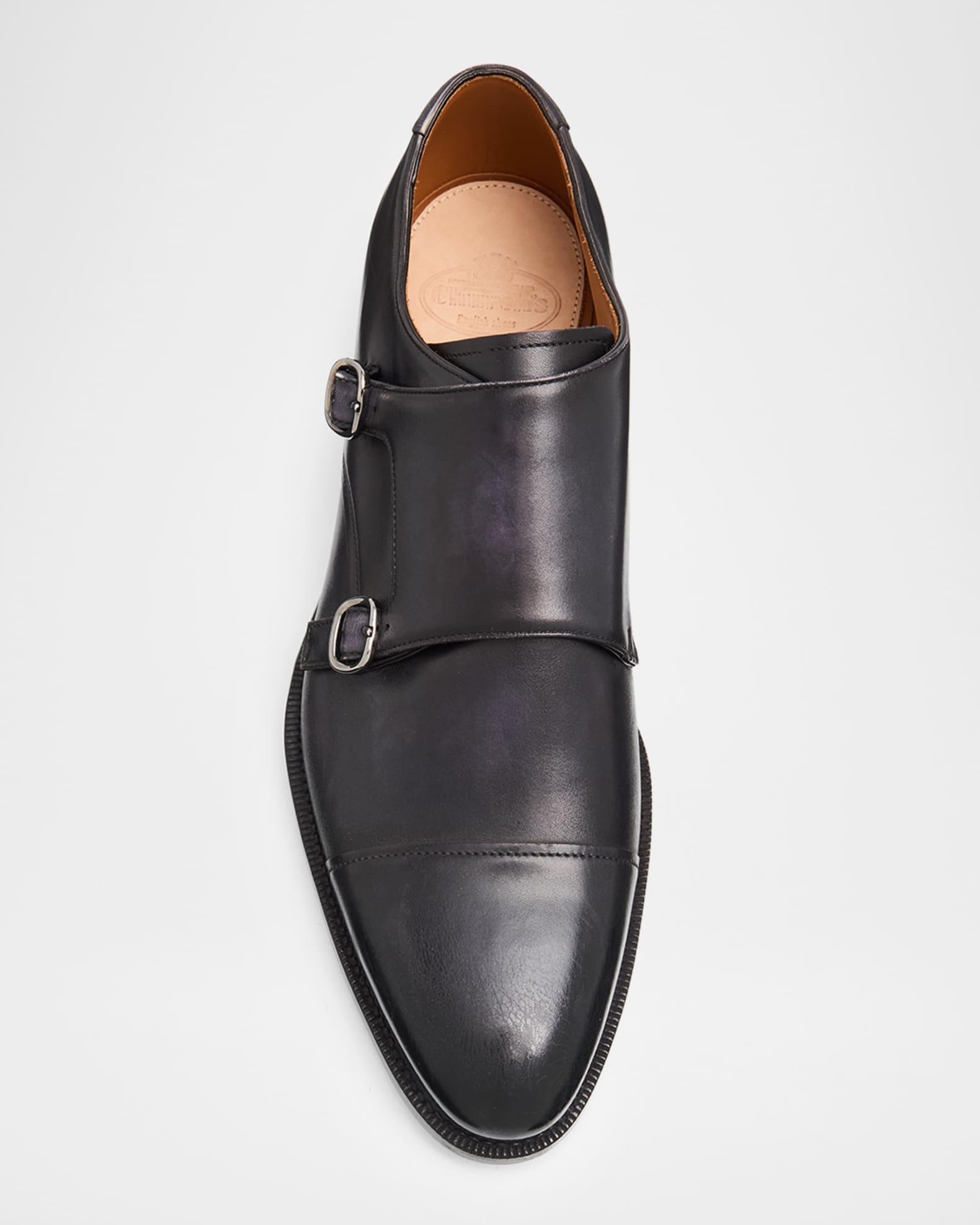 Church's Men's Notting Hill Leather Double-Monk Strap Loafers | Neiman ...