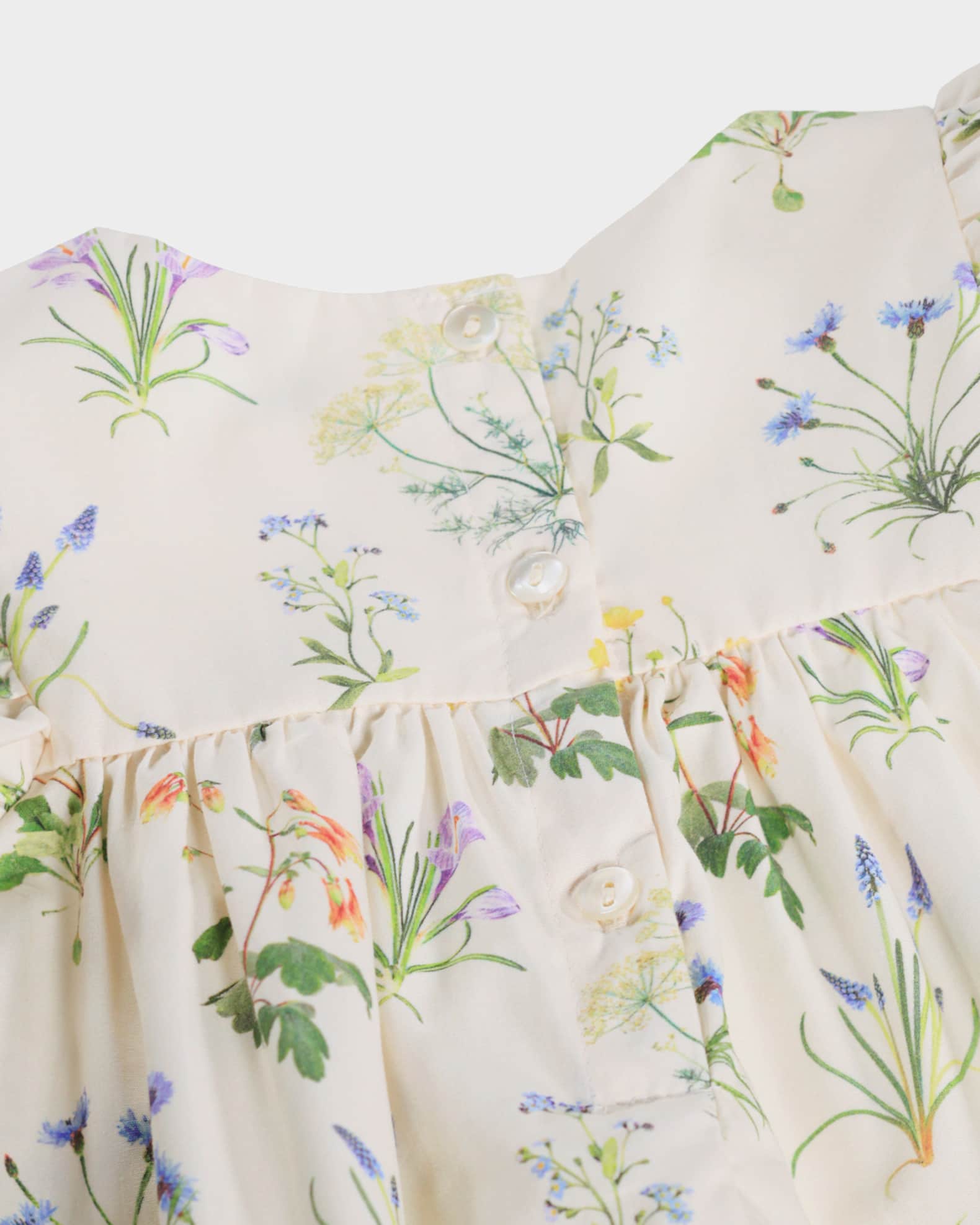 Molo Girl's Cacao Floral-Print Organic Cotton Dress, Size 6M-2 | Neiman ...
