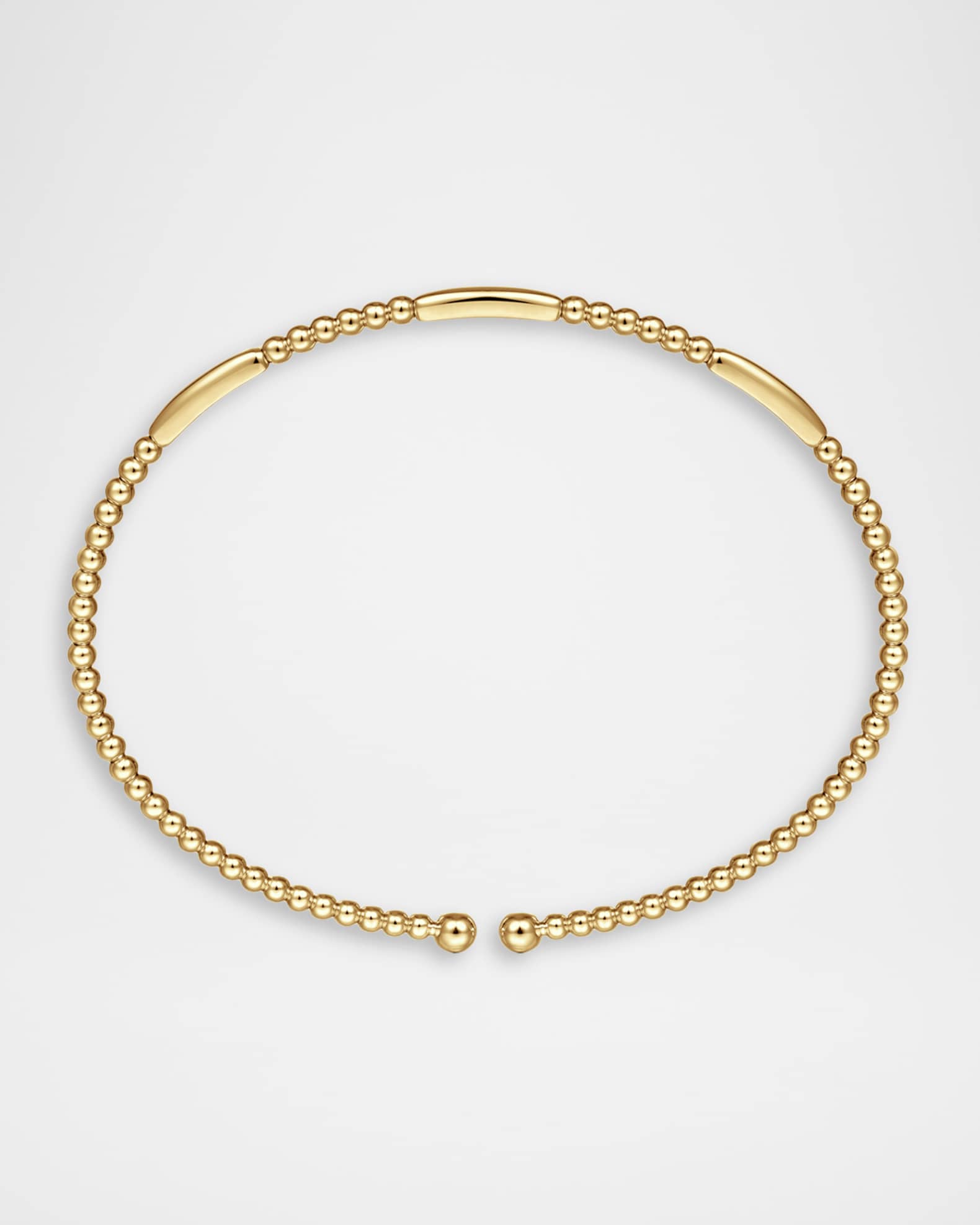 Gabriel & Co 14K Yellow Gold Bujukan Open Bangle | Neiman Marcus