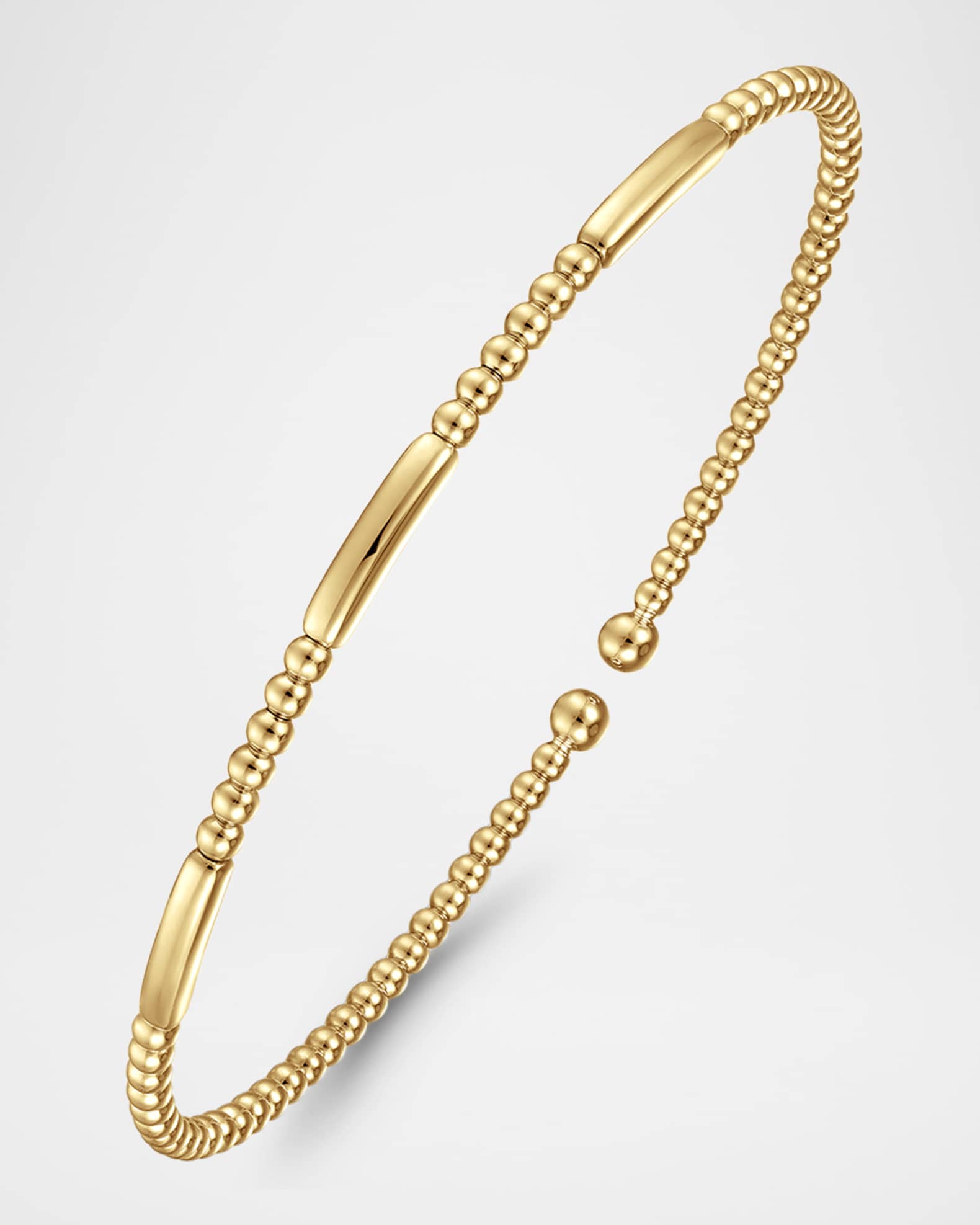 Gabriel & Co 14K Yellow Gold Bujukan Open Bangle | Neiman Marcus