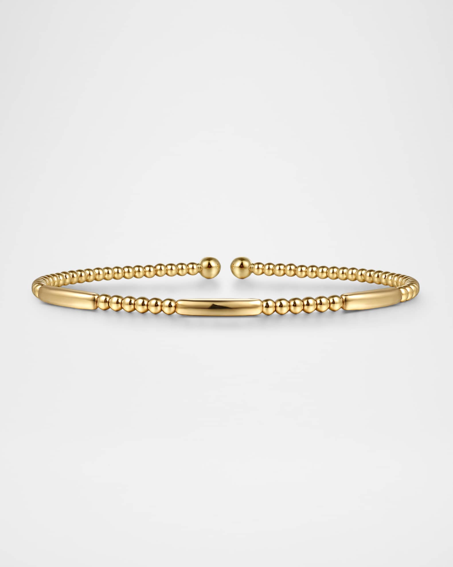 Gabriel & Co 14K Yellow Gold Bujukan Open Bangle | Neiman Marcus