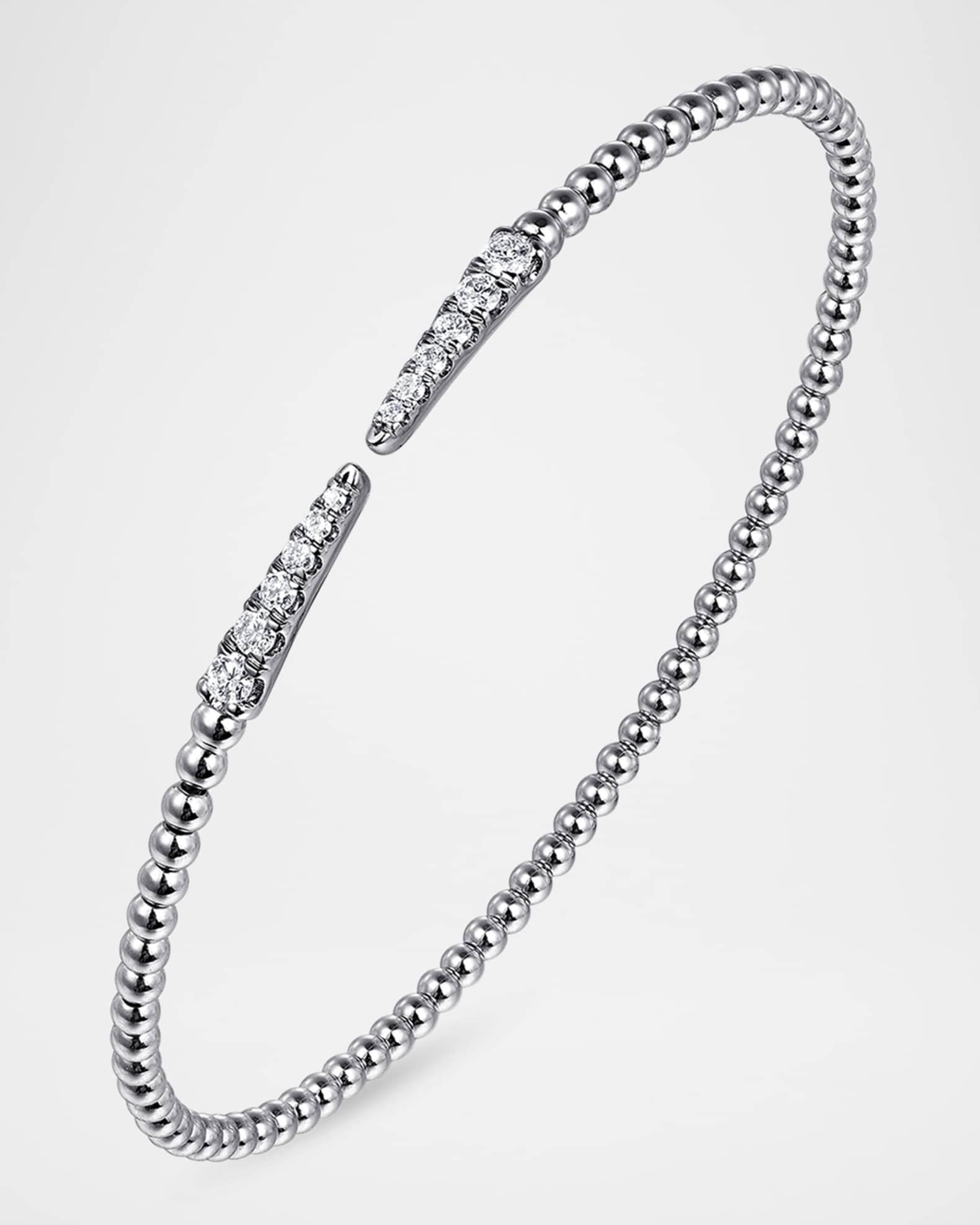 14K Gold Bujukan Diamond Spikes Split Bangle | Neiman Marcus