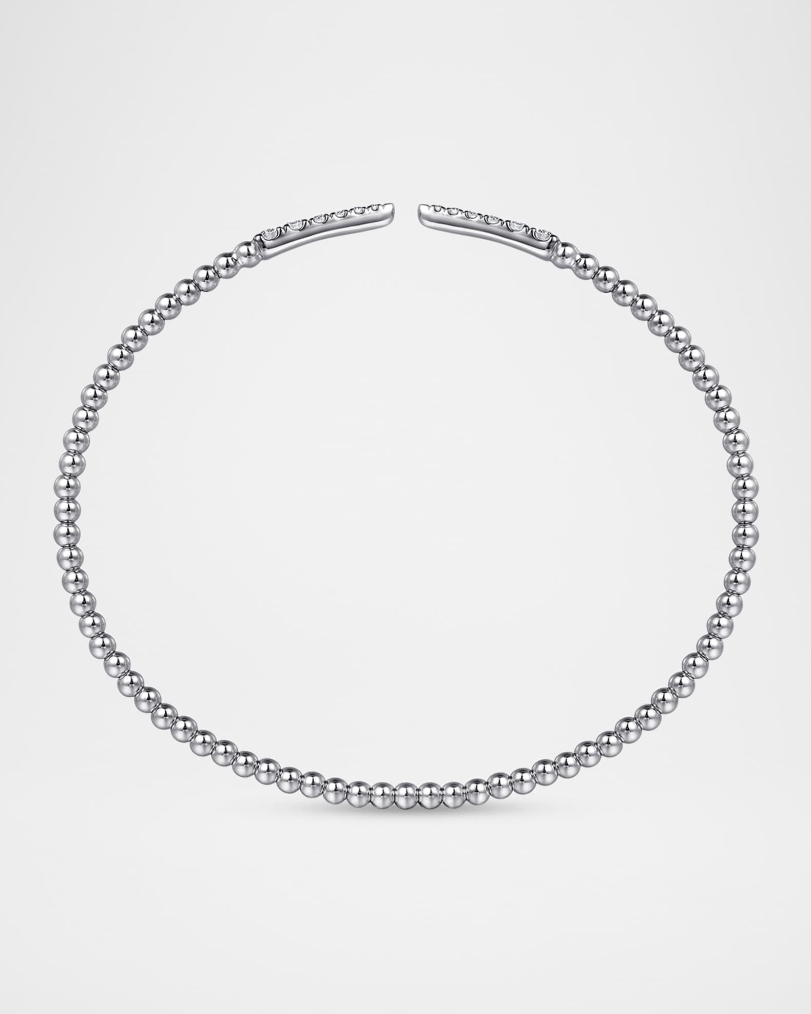 14K Gold Bujukan Diamond Spikes Split Bangle | Neiman Marcus