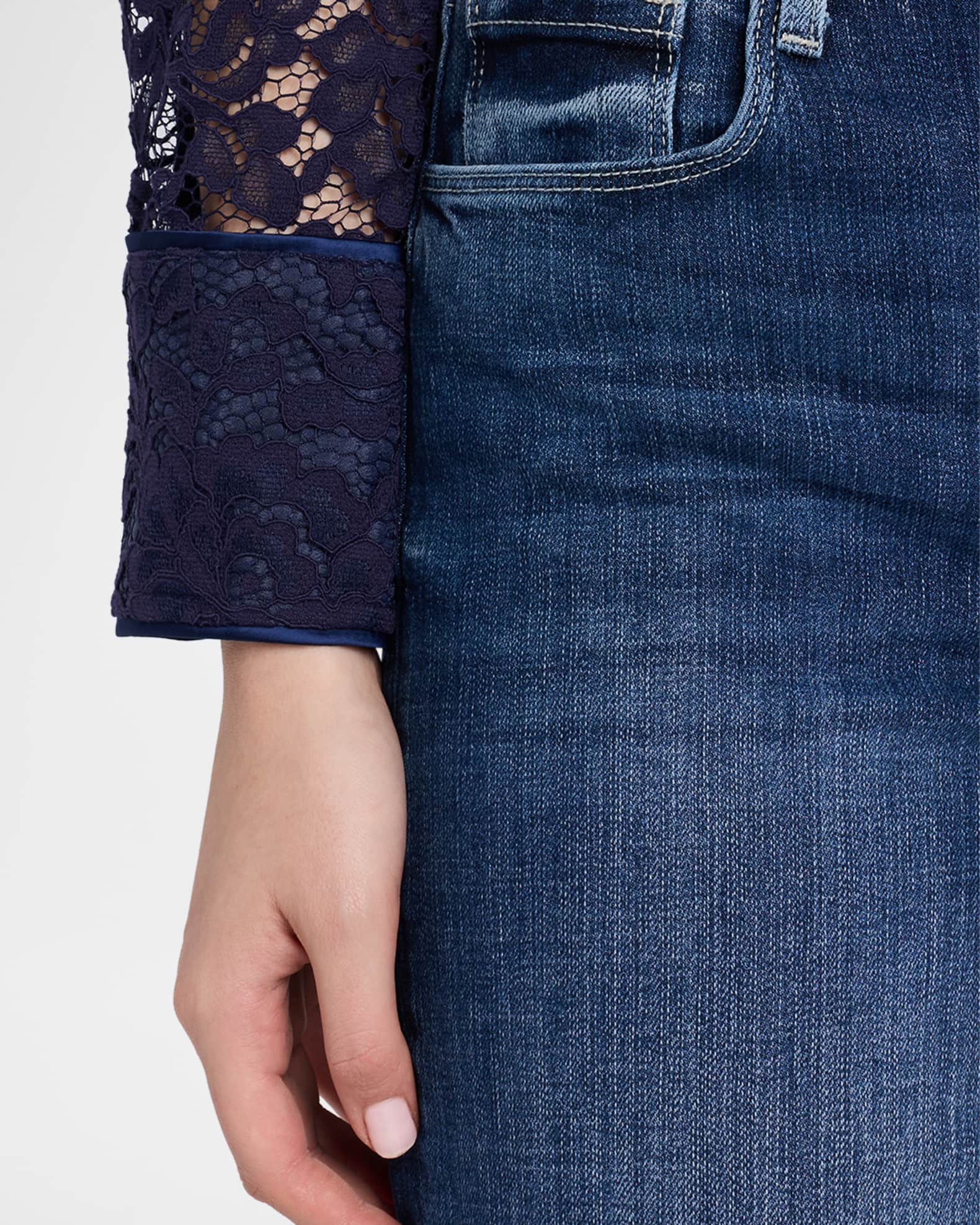 L'Agence Scottie Wide-Leg Jeans | Neiman Marcus