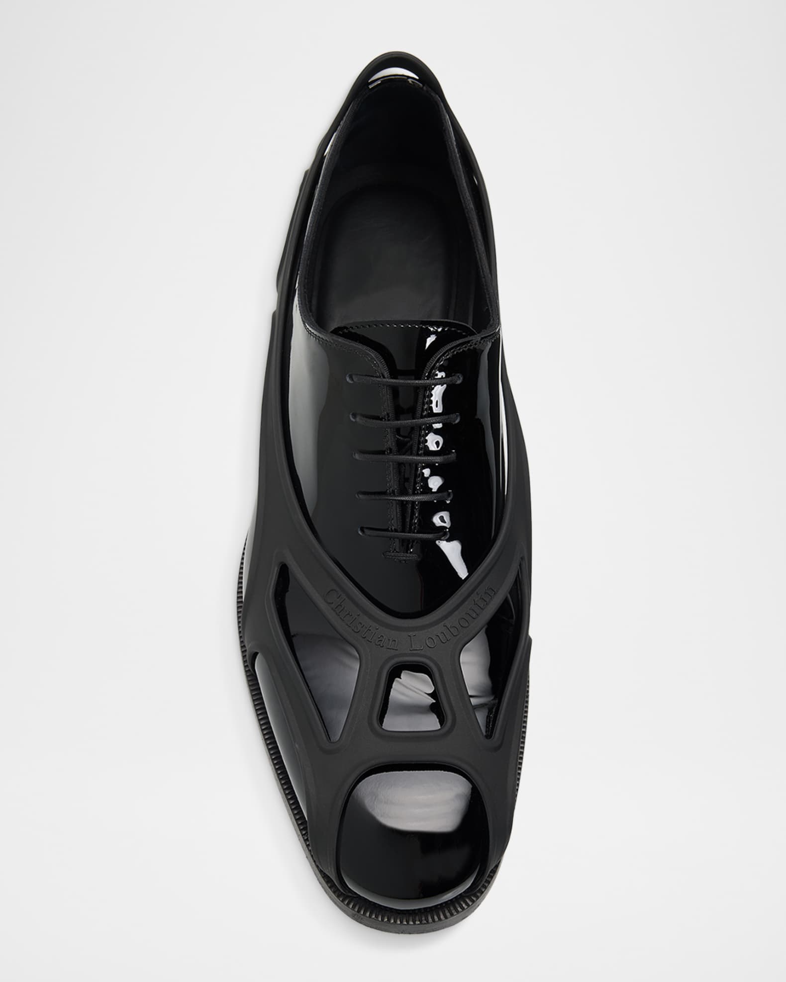 Christian Louboutin x Jaden Smith Men's Caged Patent Leather Oxfords ...