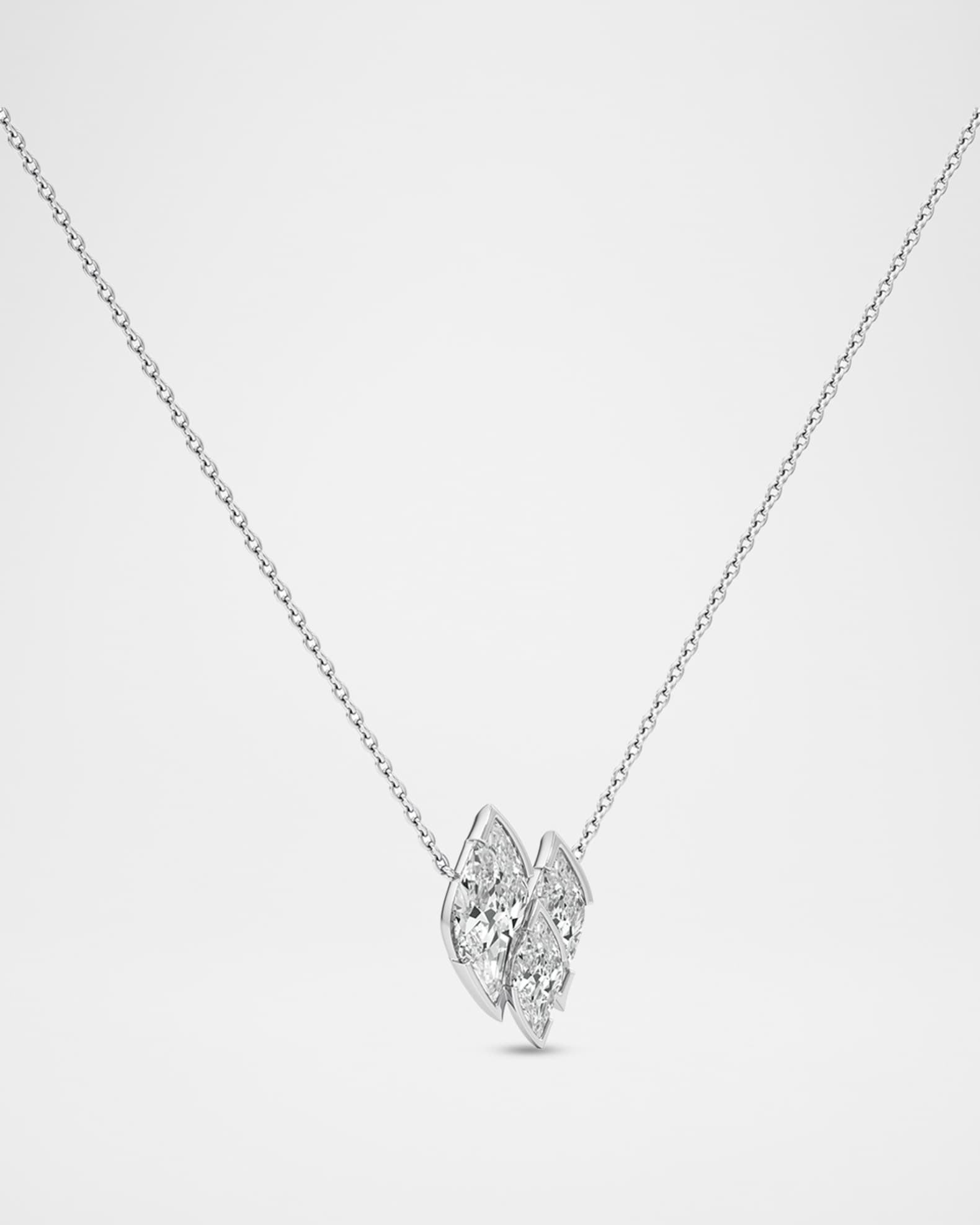 Unsaid Flame Lab-Grown Diamond Pendant Necklace | Neiman Marcus