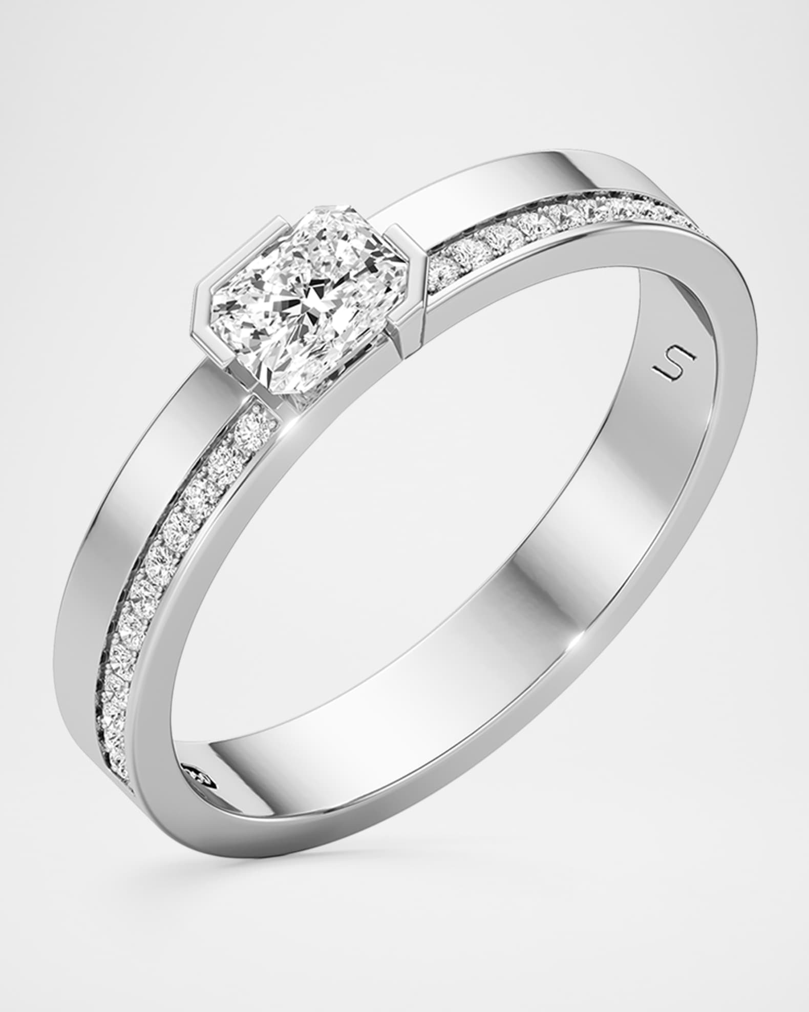 Unsaid Meta Lab-Grown Diamond Radiant Pave Band, Size 8.75 | Neiman Marcus