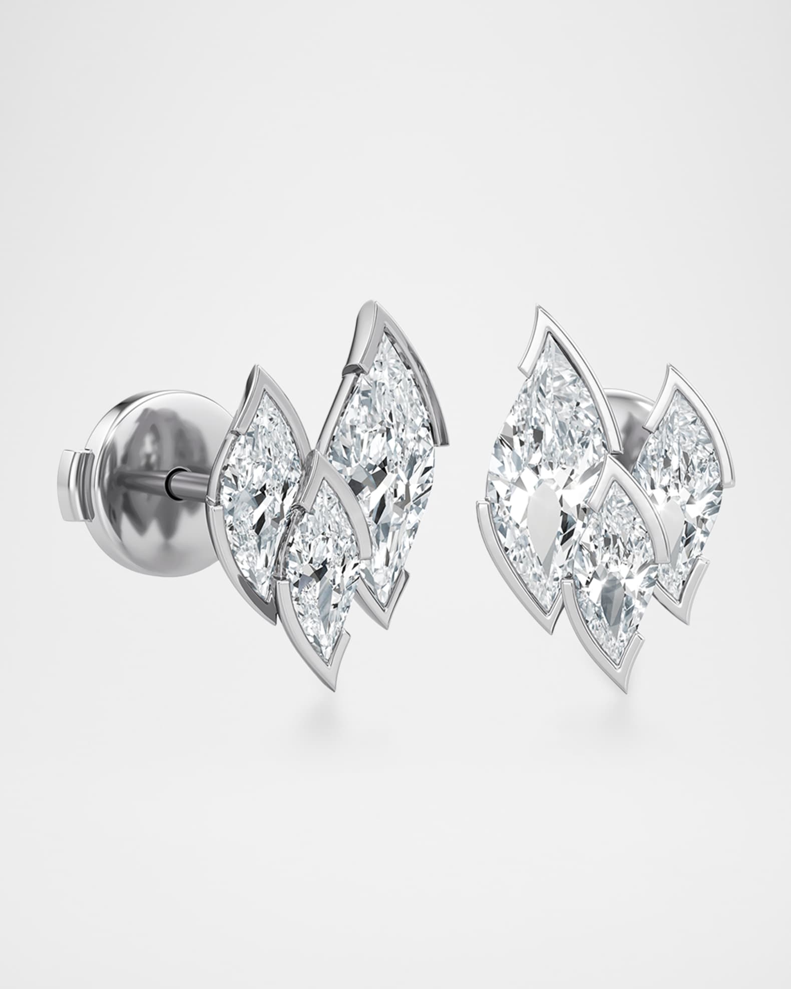Unsaid Flame Lab-Grown Diamond Stud Earrings | Neiman Marcus
