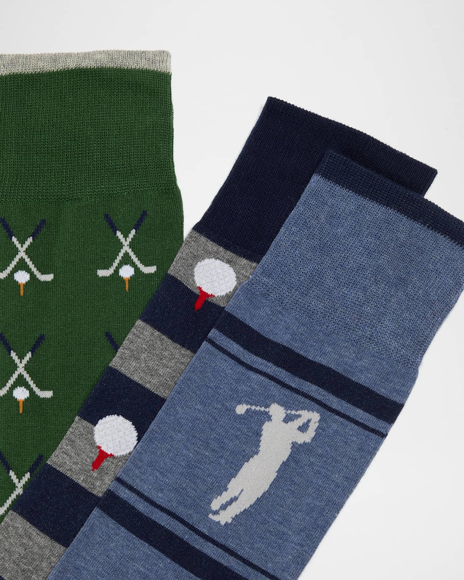 golf pattern socks
