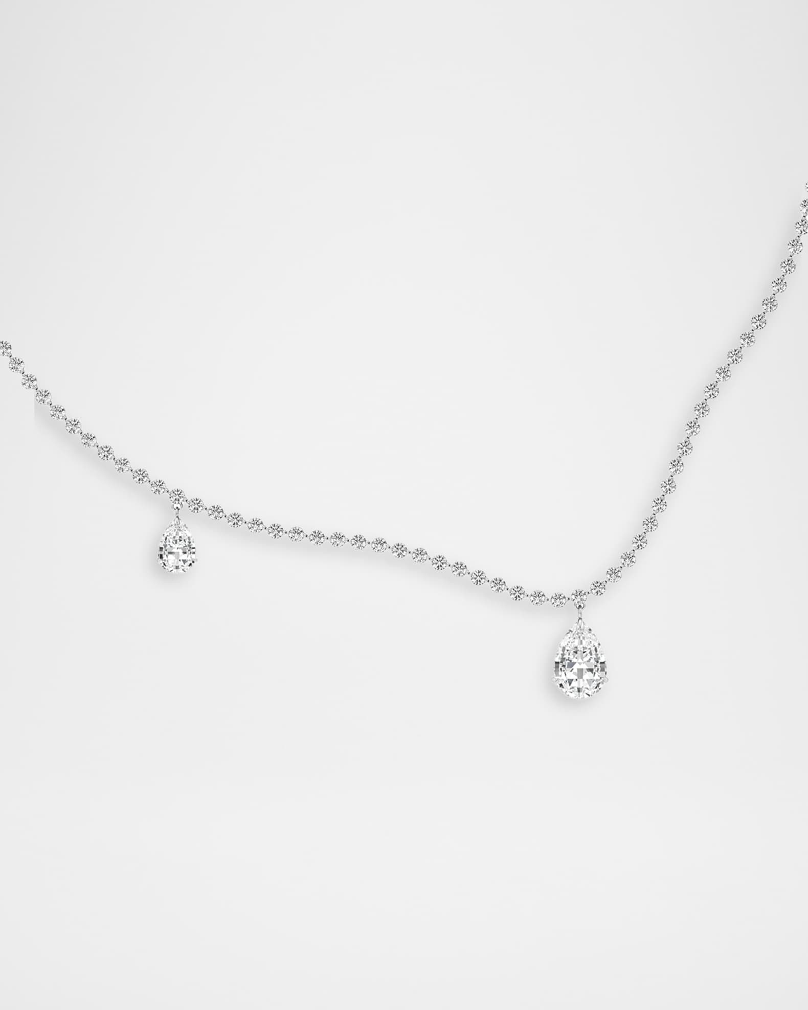 Unsaid Tear Lab-Grown Diamond Curve Necklace | Neiman Marcus
