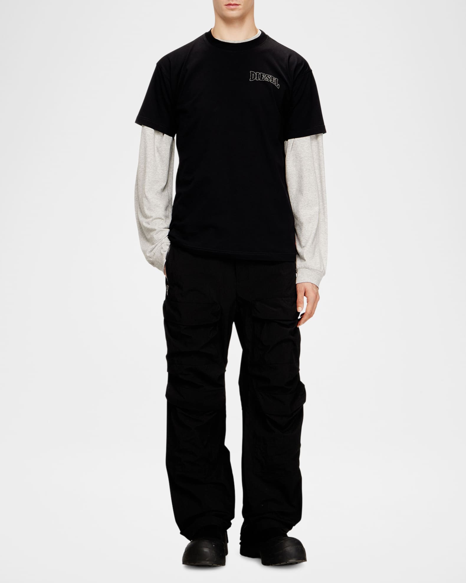 Diesel Men's K-SS-t-norm-v16 Embroidered Logo T-Shirt | Neiman Marcus