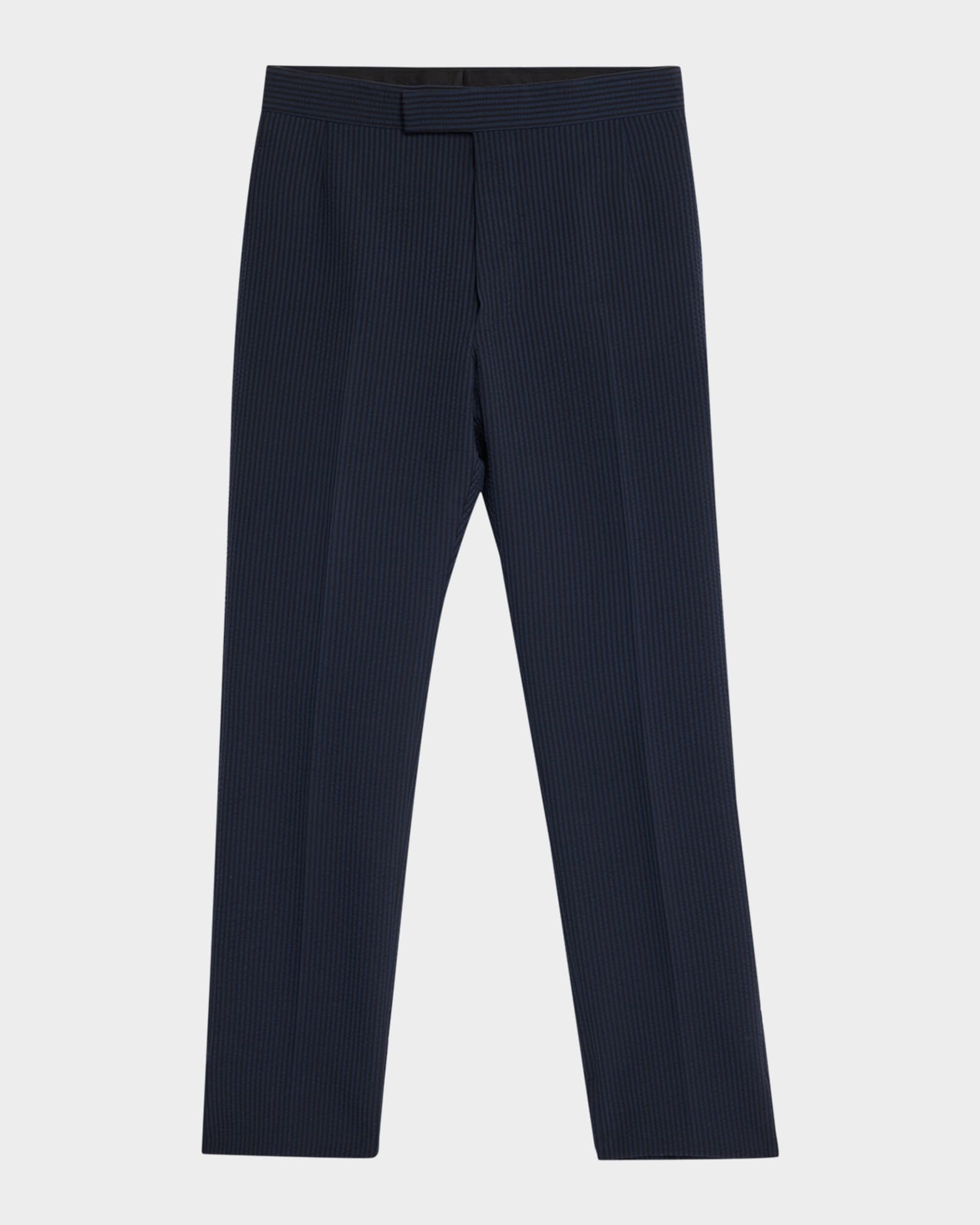 Thom Browne Stripe Cotton Tailored Pants | Neiman Marcus