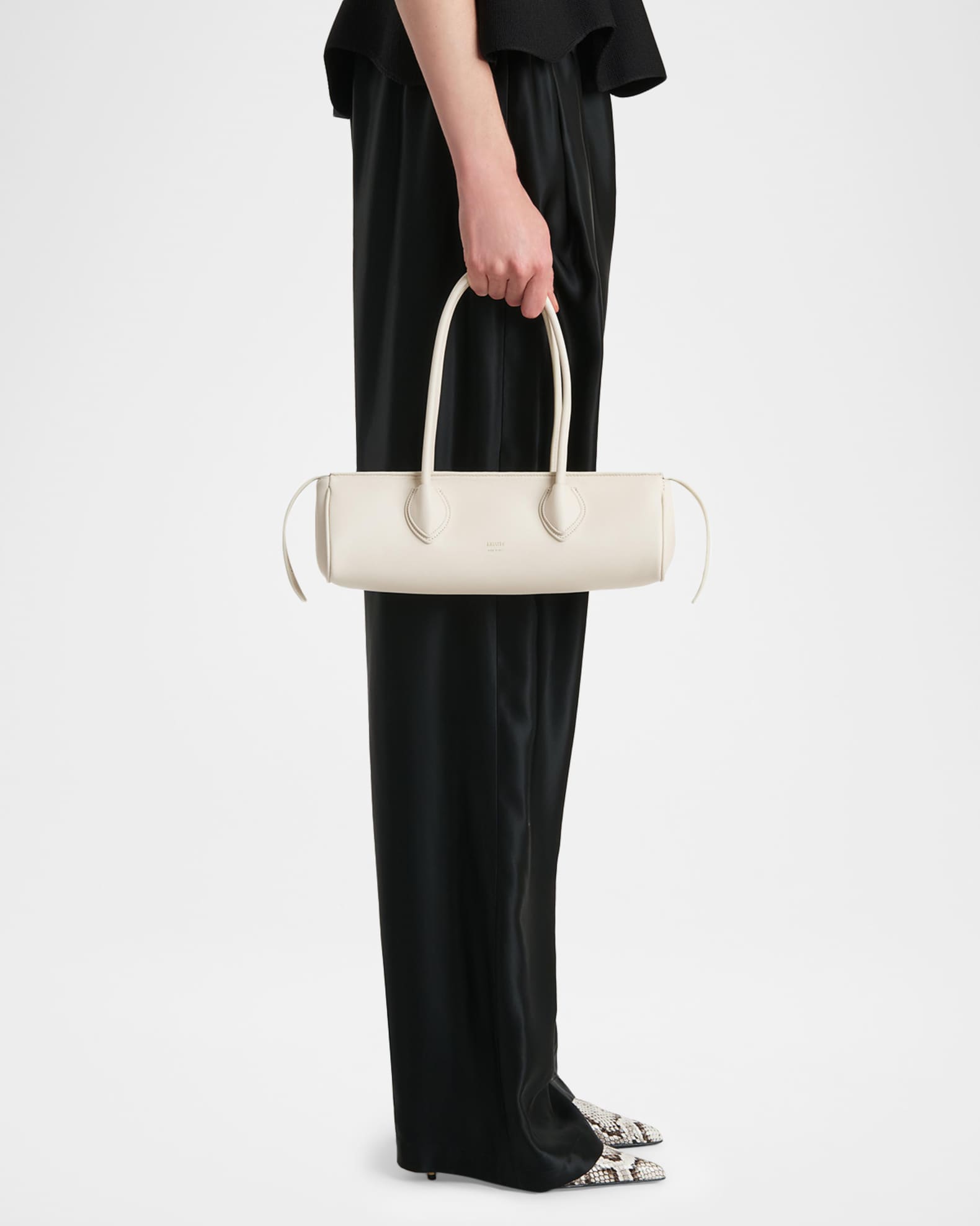 Khaite Donna Tubular Leather Shoulder Bag | Neiman Marcus