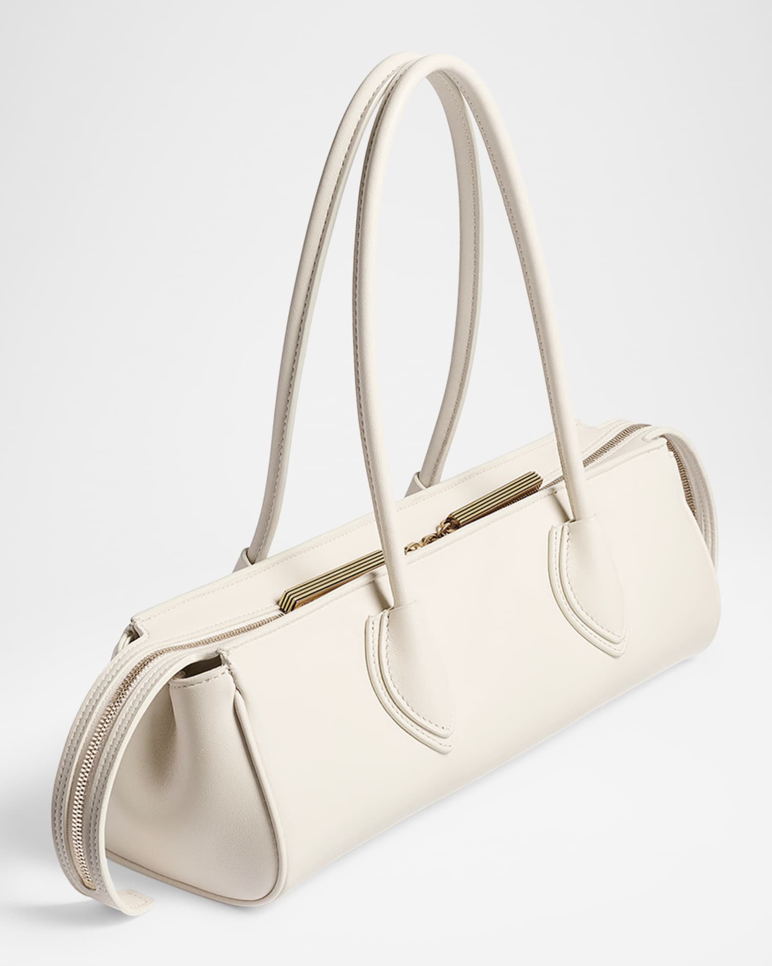 Khaite Donna Tubular Leather Shoulder Bag | Neiman Marcus