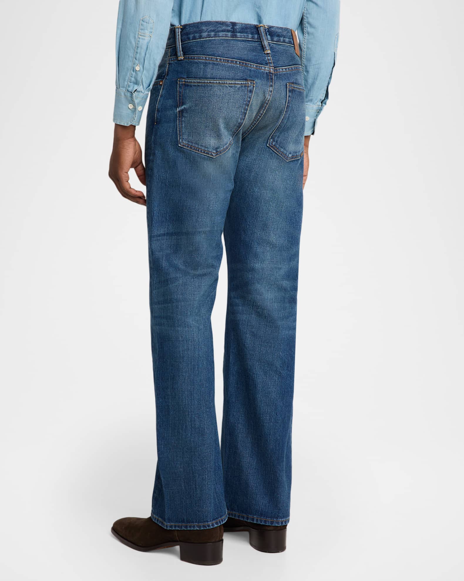 The Seven Continents Men's The Axl In Mito Dark Blue Jeans | Neiman Marcus
