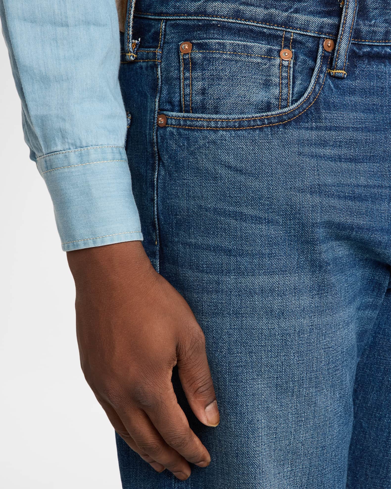 The Seven Continents Men's The Axl In Mito Dark Blue Jeans | Neiman Marcus
