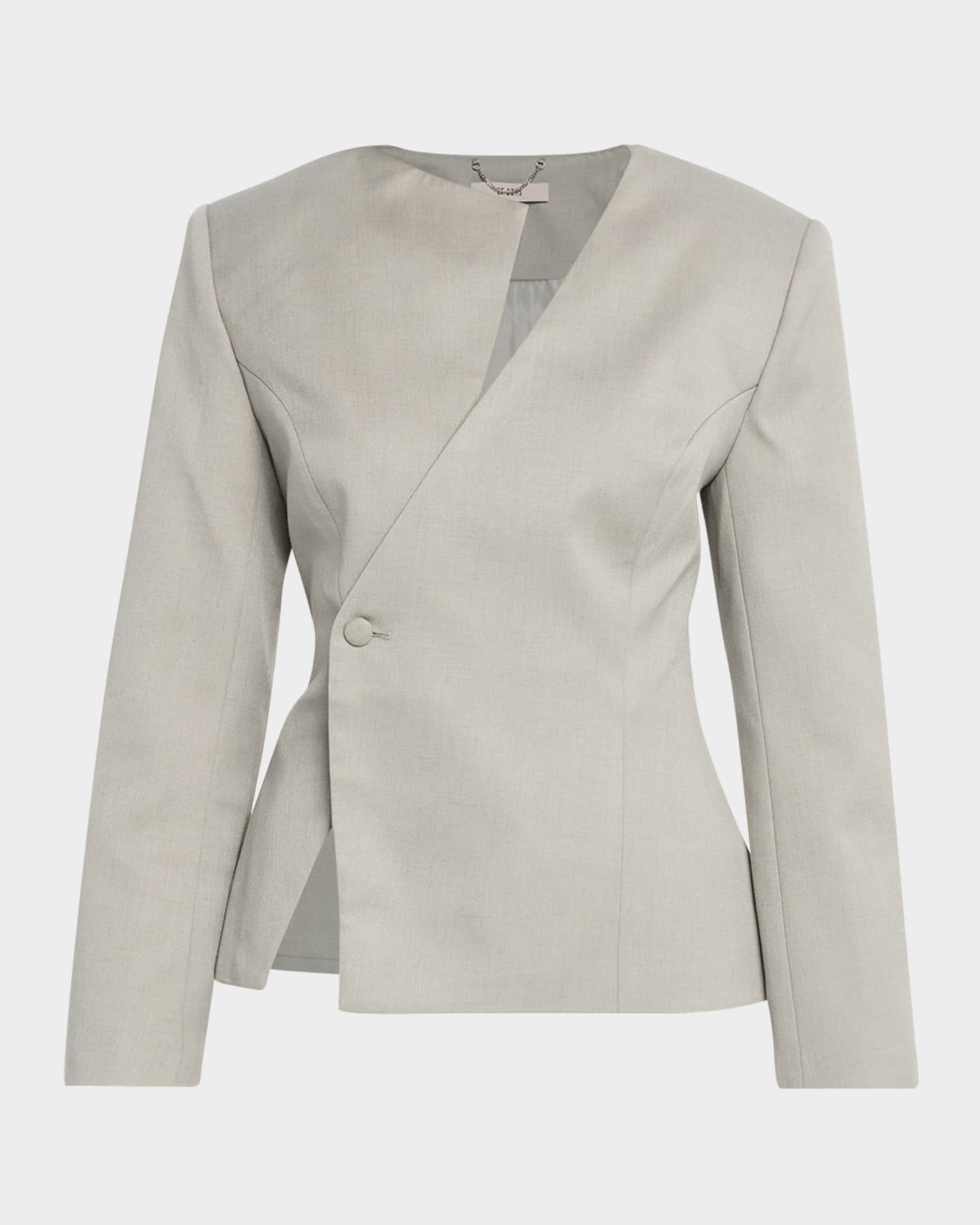Et Ochs Andre Tailored Asymmetric Single-Button Jacket | Neiman Marcus
