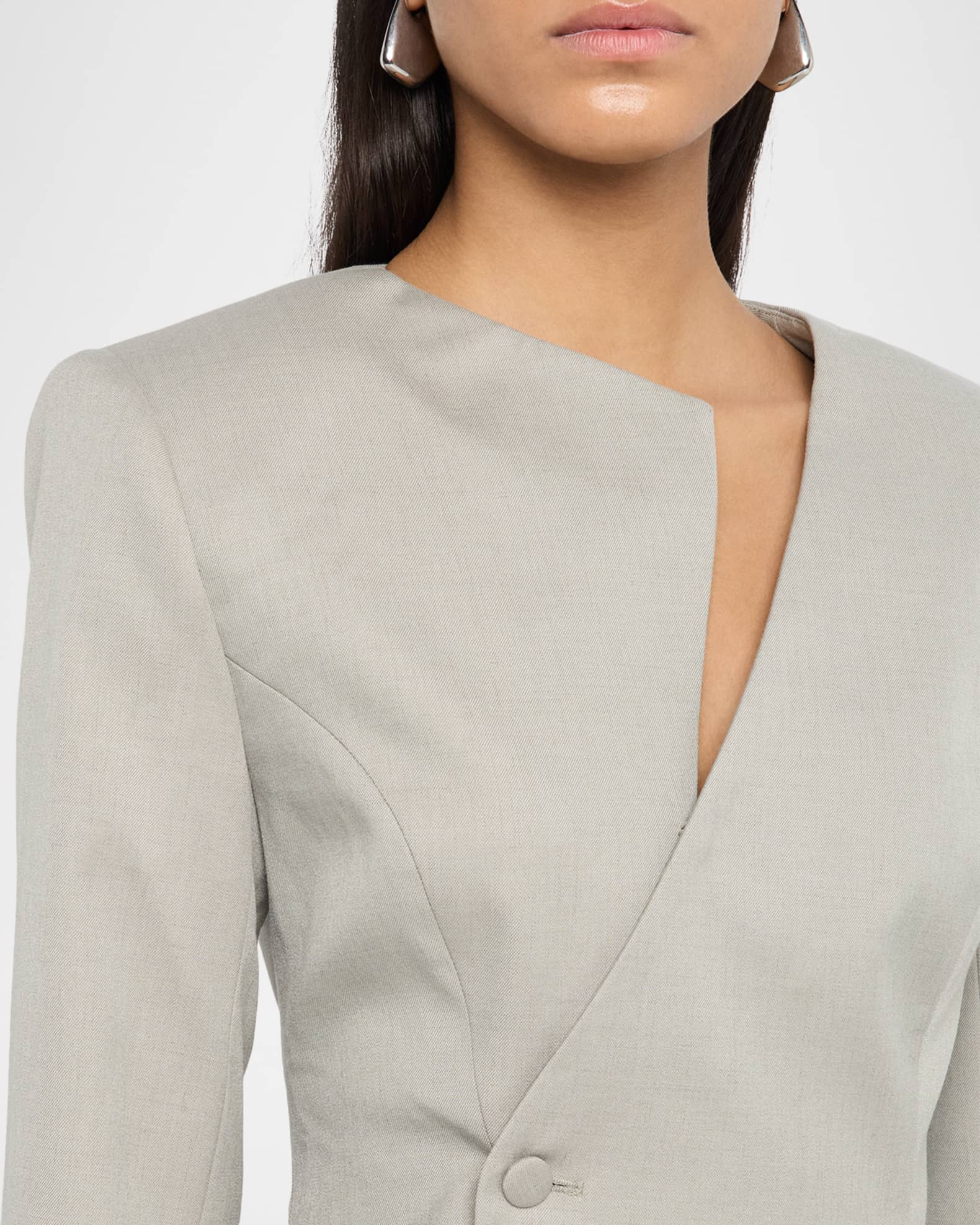 Et Ochs Andre Tailored Asymmetric Single-Button Jacket | Neiman Marcus