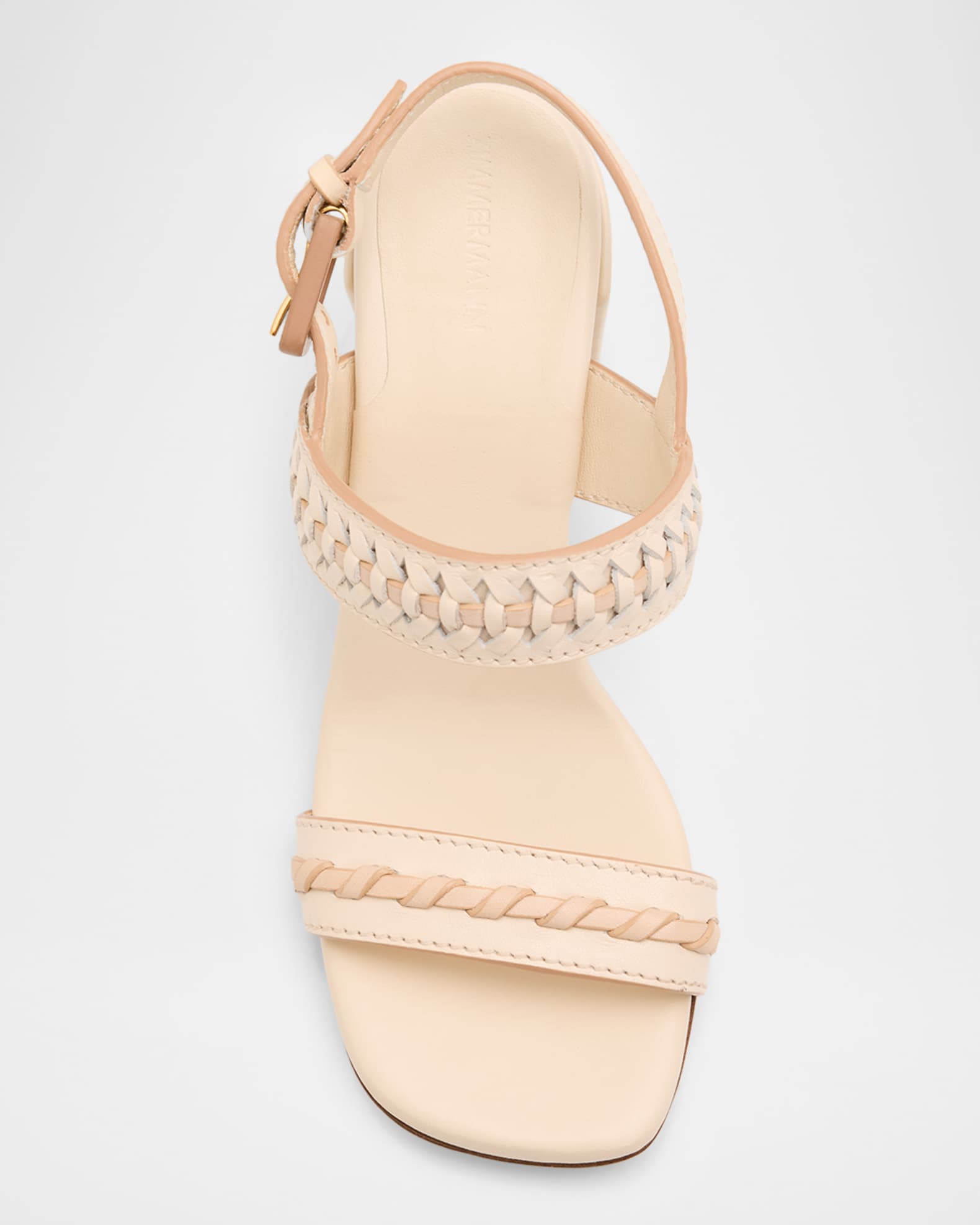 Zimmermann 85mm Alchemy Leather Block-Heel Sandals | Neiman Marcus