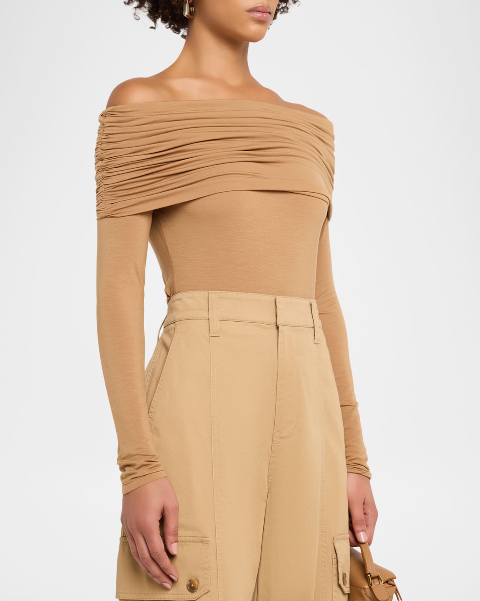 A.L.C. Adeline Off-Shoulder Tee | Neiman Marcus