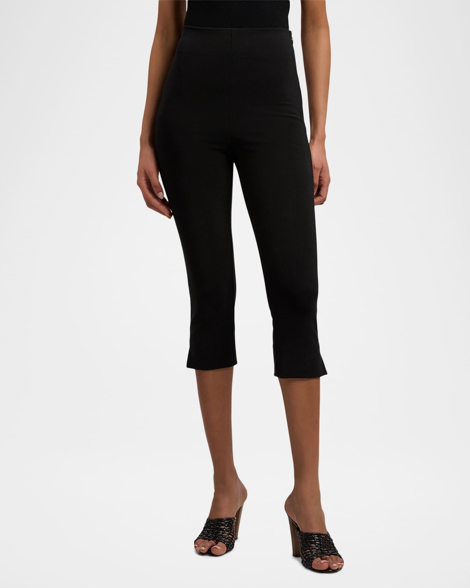 Ralph Lauren Collection Sampson Jersey Cropped Pants | Neiman Marcus