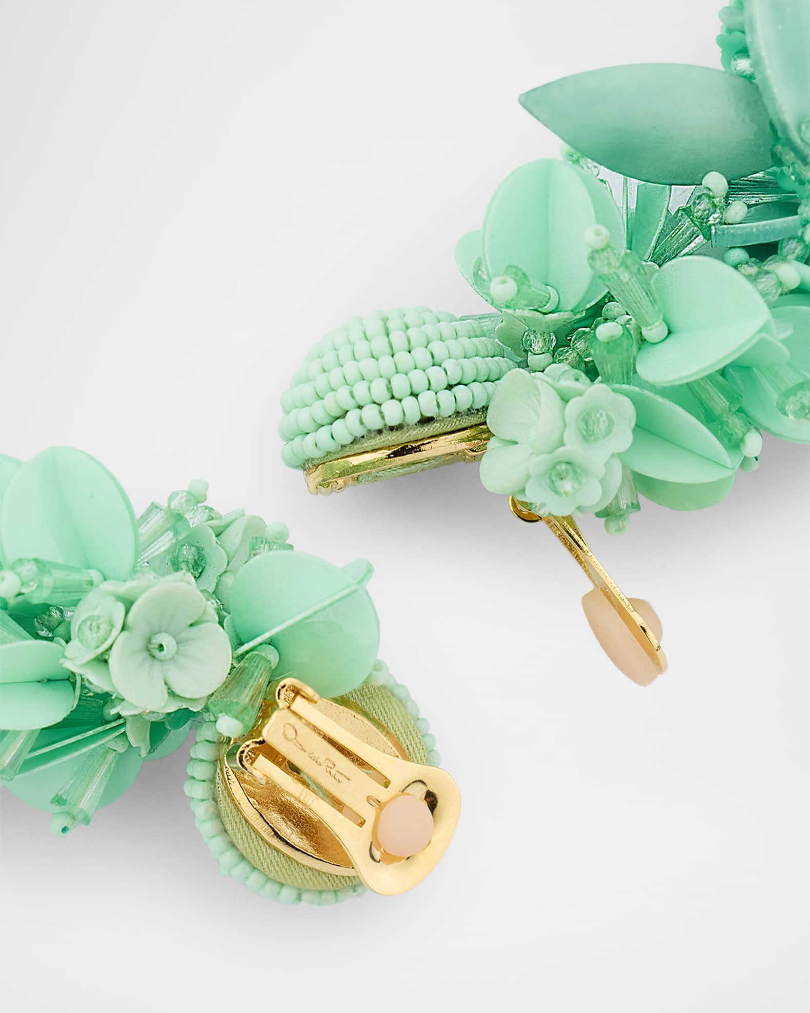 Oscar de la Renta Beaded Chandelier Earrings | Neiman Marcus